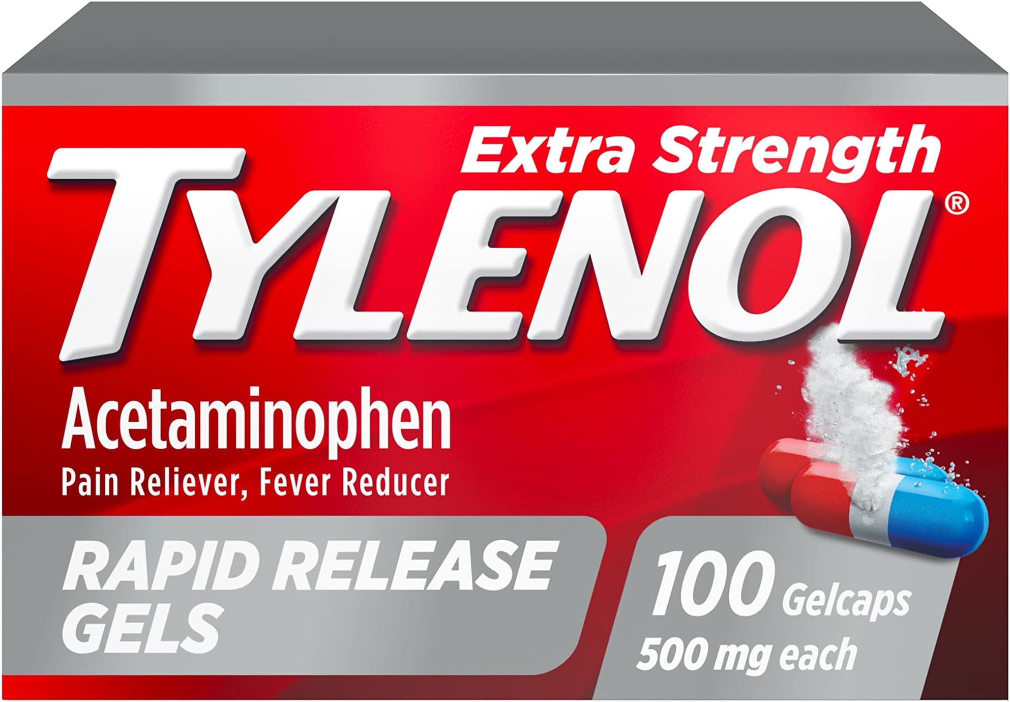 Amazon.com: TYLENOL Extra Strength 500mg - 325 caplets : Health & Household
