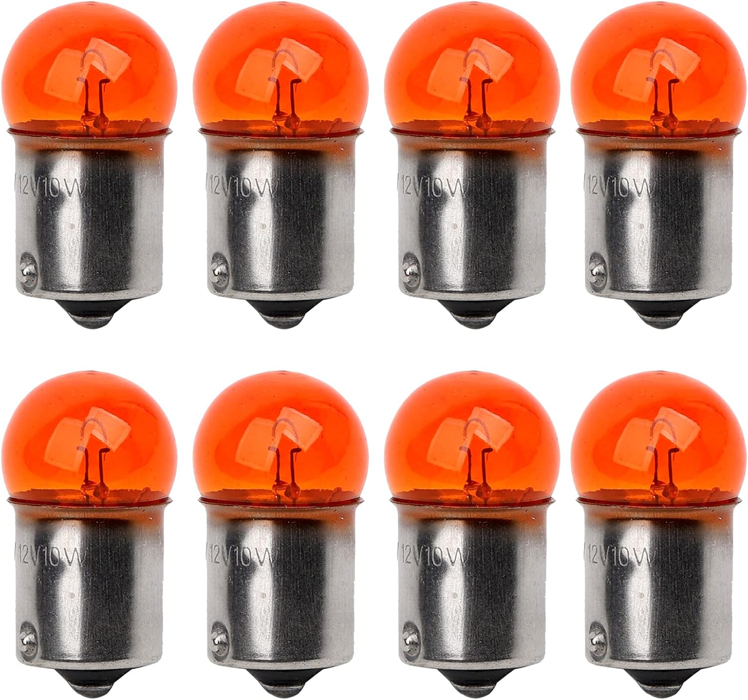 Amazon.com: Minho 8Pcs G18 Motorcycle Turn Signal Bulbs 12V 5W Orange ...