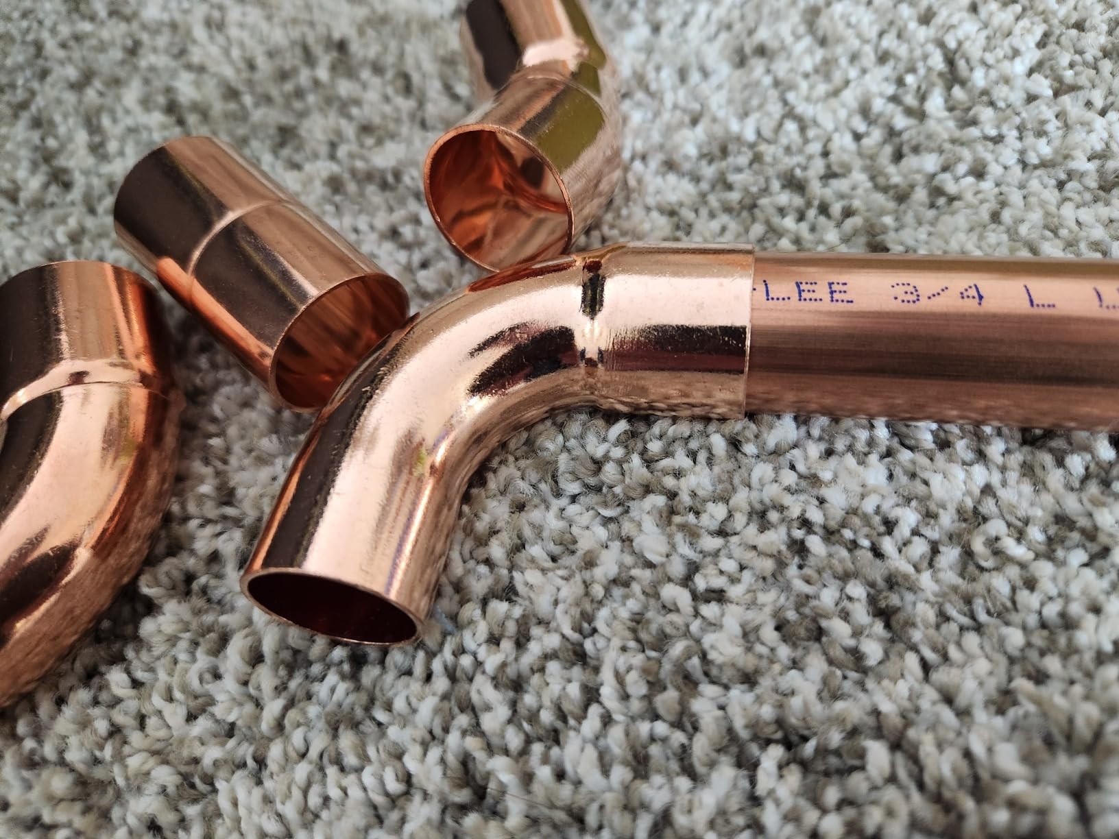 Line Set Copper Kit HVAC R 3/8 & 7/8 Line Set Copper Fittings Kit air ...