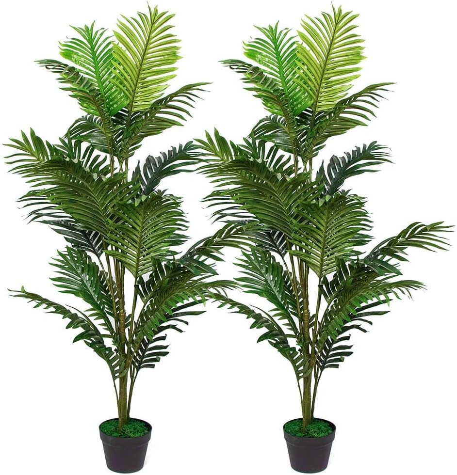 Amazon.com: DVGUN Palm Tree Artificial Trees Fake Trees Large Tropical ...