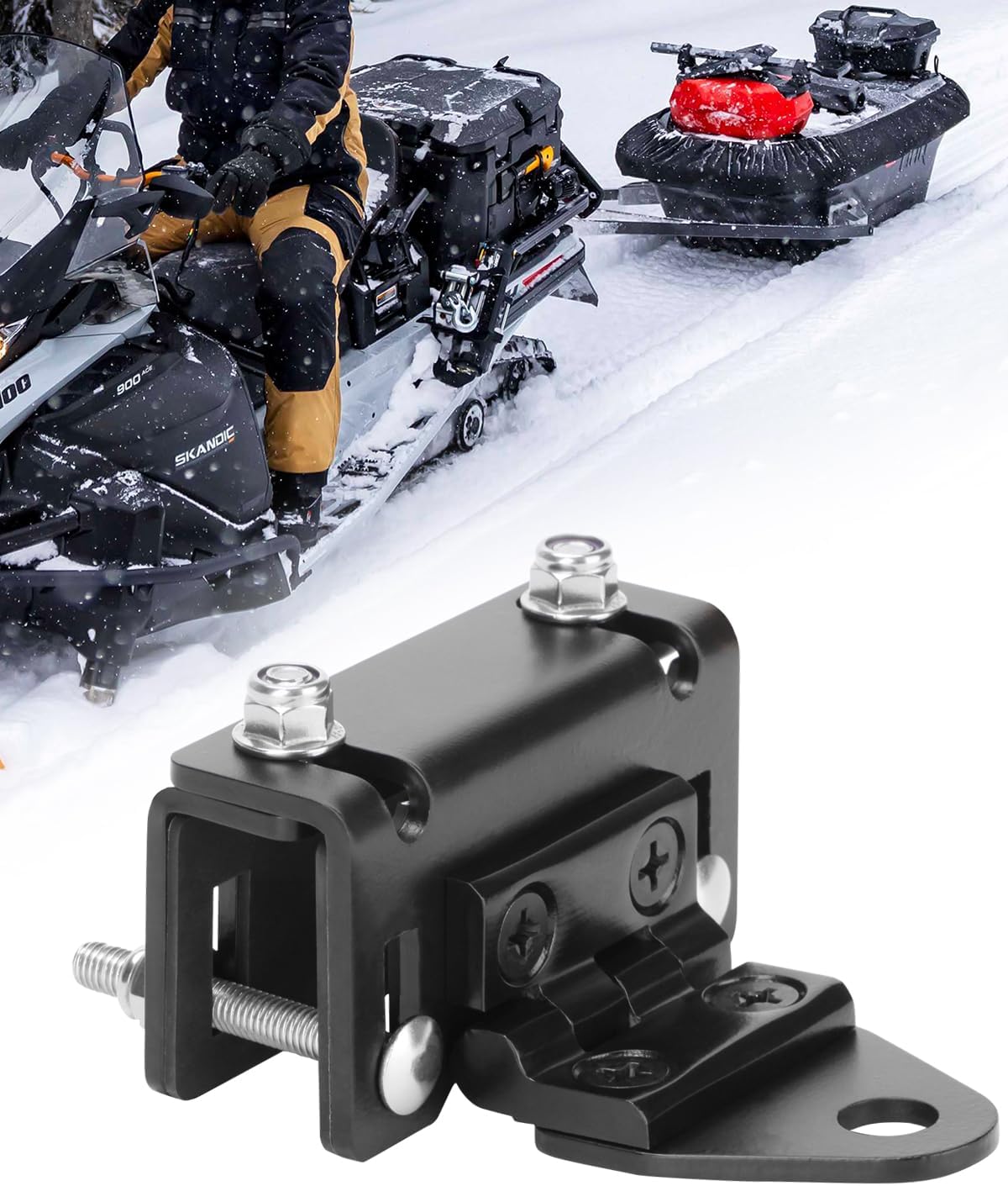 Amazon.com: 2024 Upgraded Snowmobile Bumper Hitch - Adjustable Heavy ...