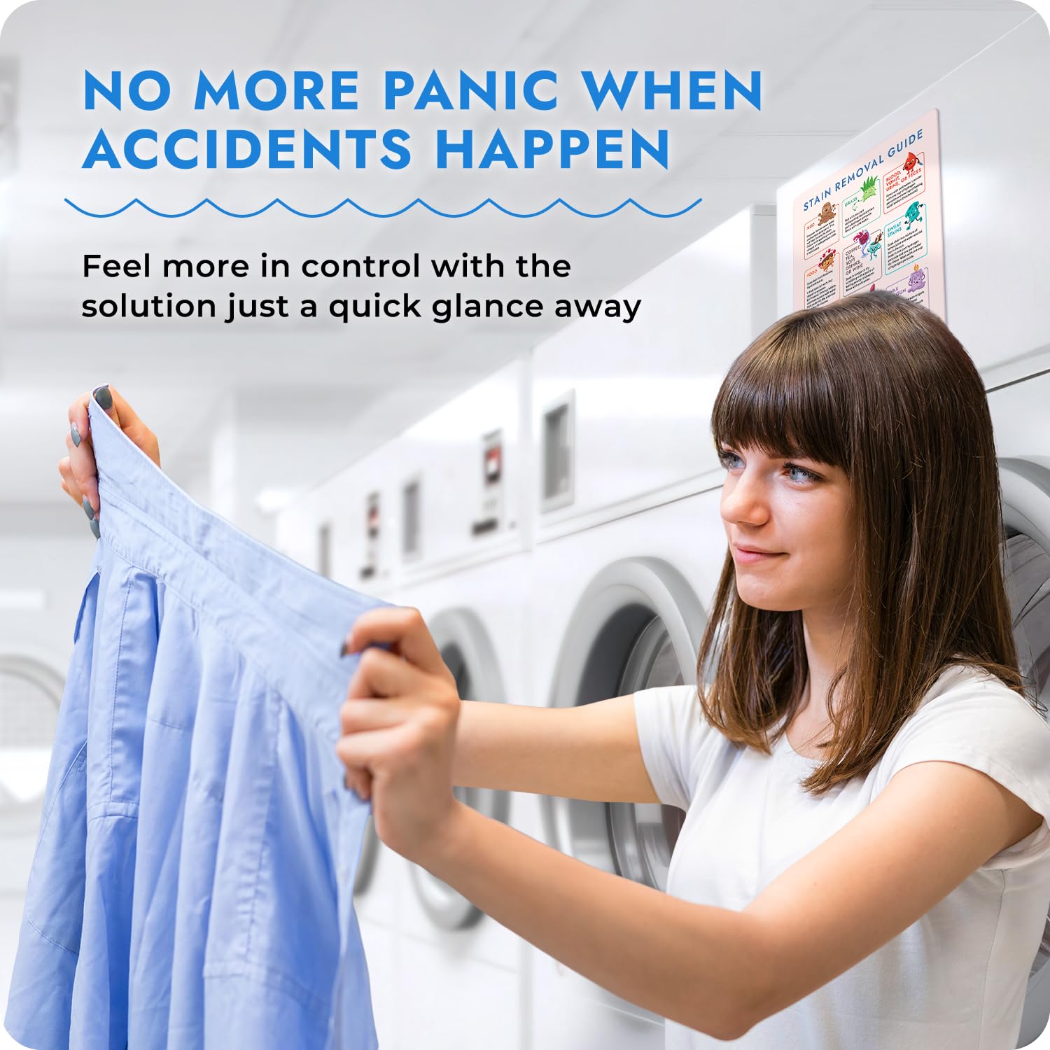 Snapklik.com : Laundry Cheat Sheet For Stain Removal - Laundry Magnets ...