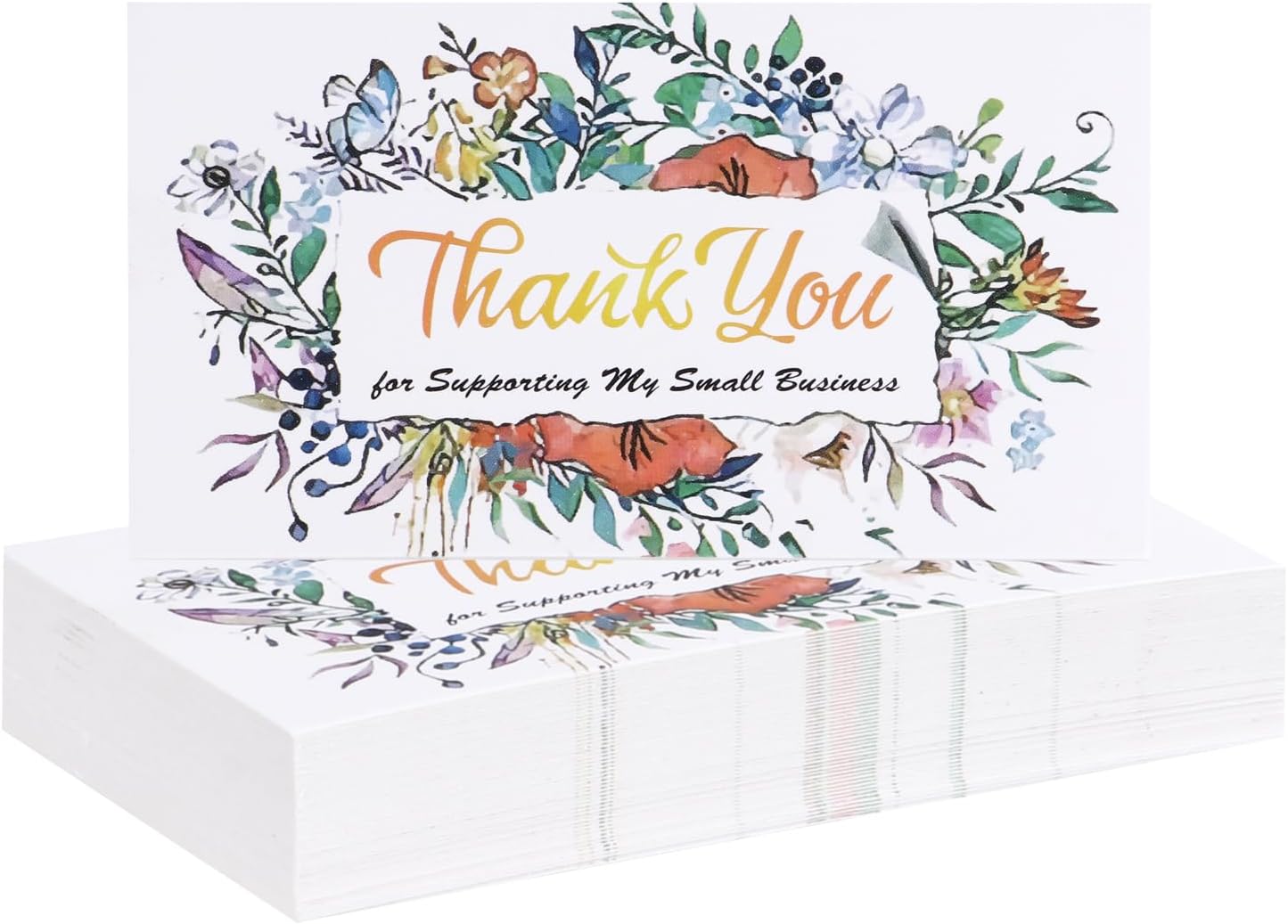 Amazon.com : Thank You Cards Small Business 50 Sheets Thank You Card ...
