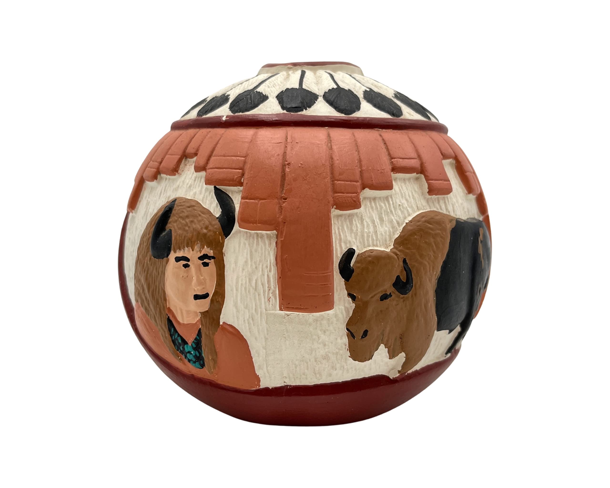 Amazon.com: Native American Pottery Vase Southwestern Indian Vase ...