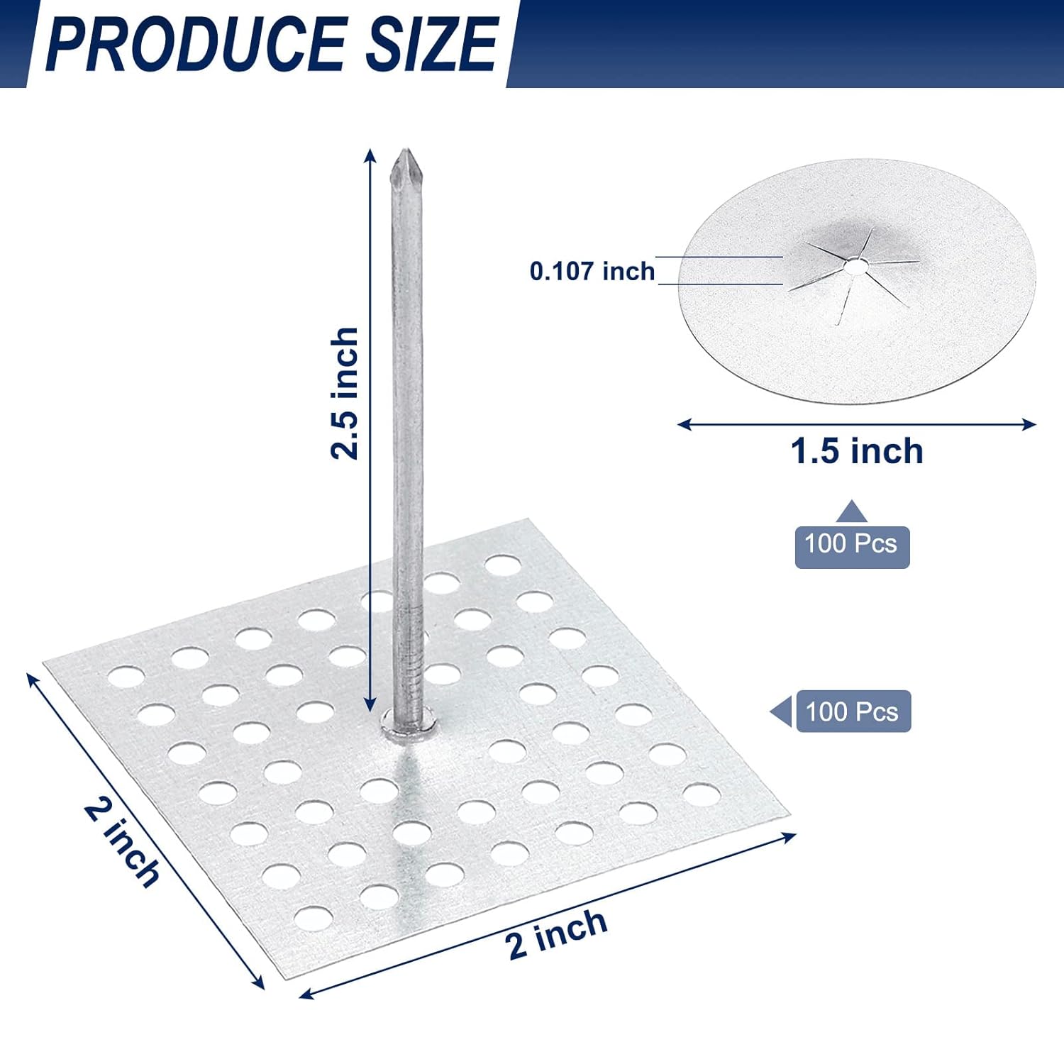 PATIKIL 200pcs Perforated Insulation Pins 2-1/2 Philippines | Ubuy