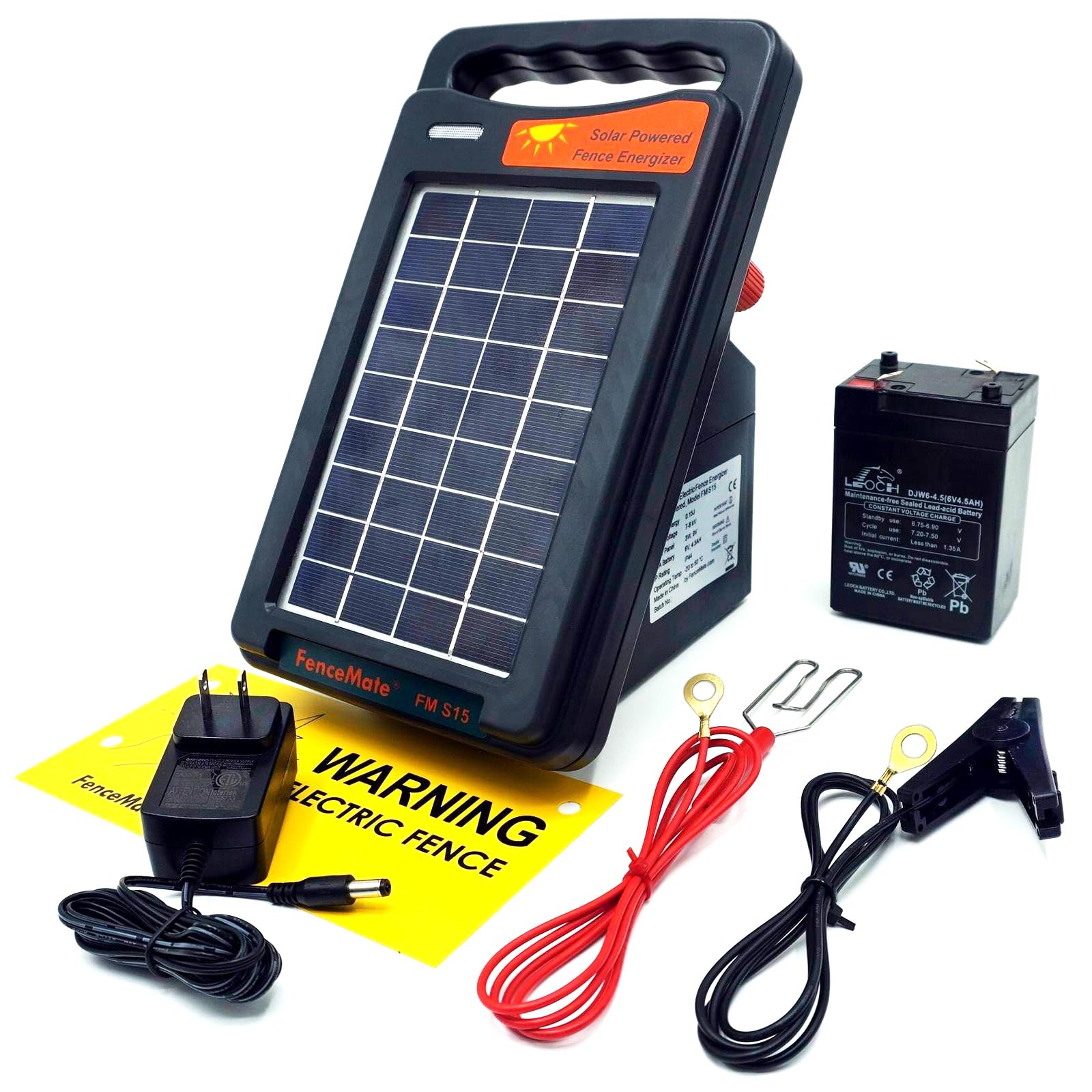 Amazon.com: FenceMate Solar Fence Charger 0.2J up to 5 Miles ...