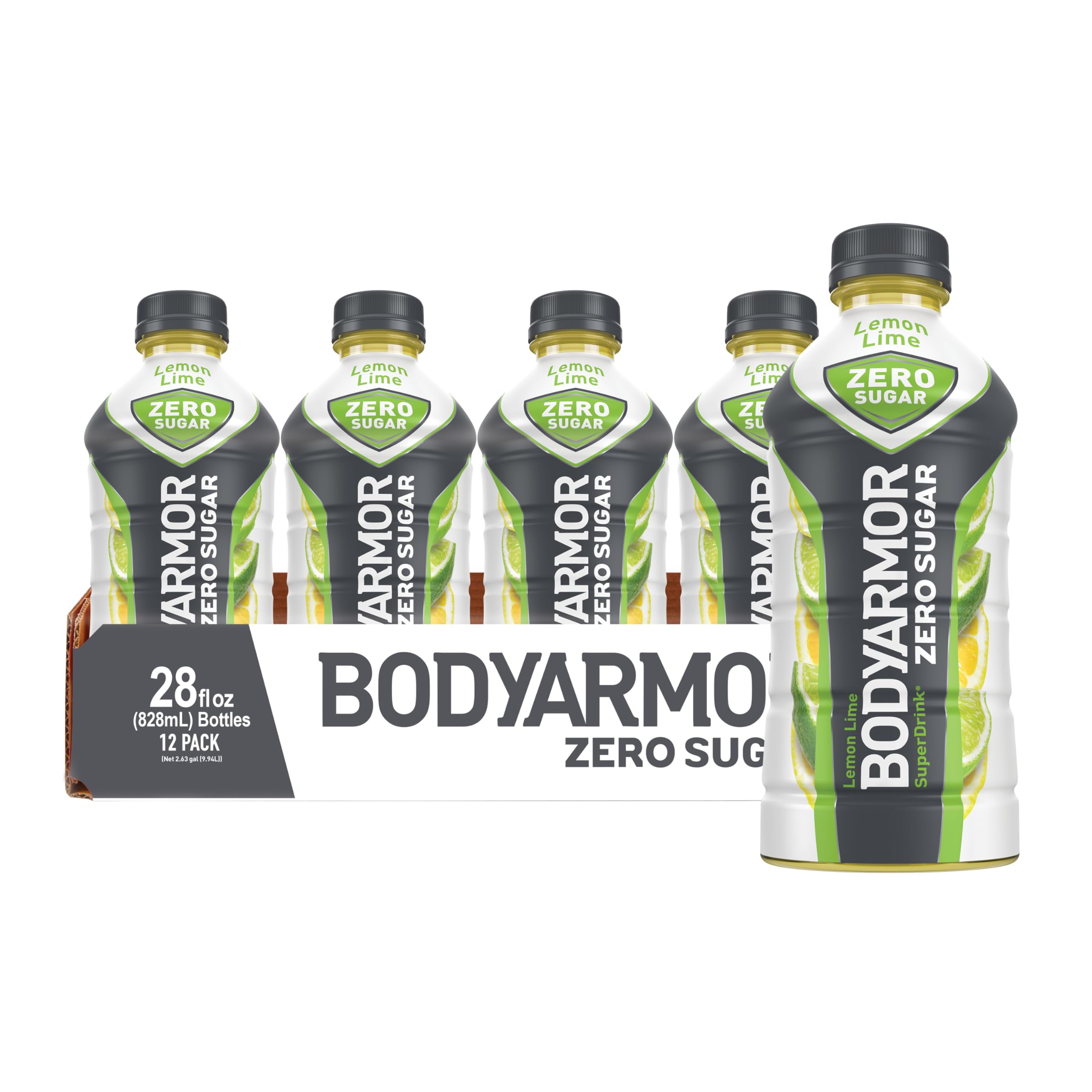 Amazon.com : BODYARMOR ZERO Sugar Lemon Lime, Sugar Free Sports Drink ...