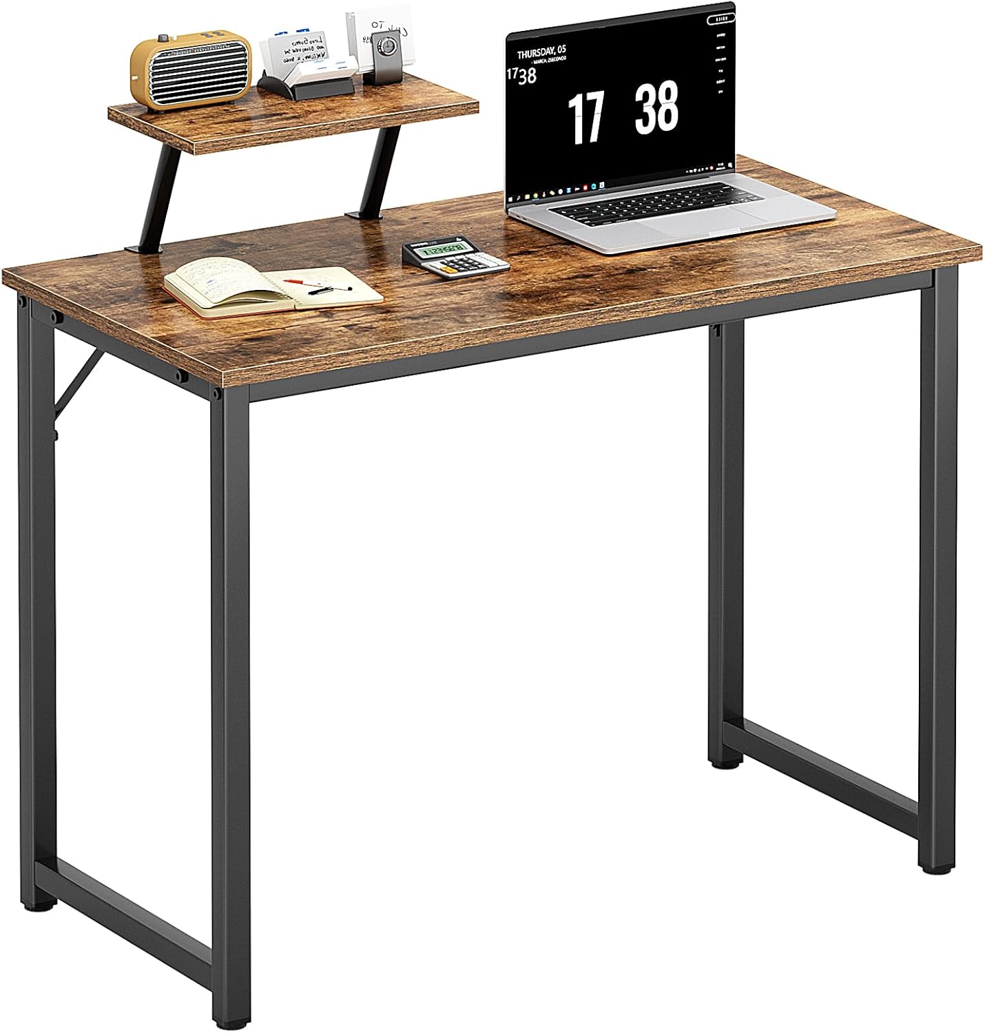 SDHYL Computer Desk, 31.5 Inch Small Home Office Desk, Student Writing ...
