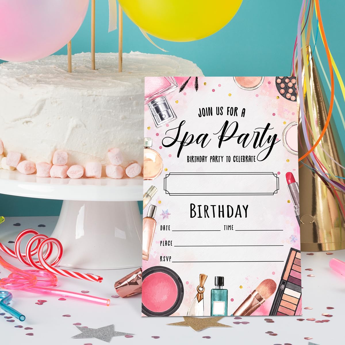 Spa Themed Party Invitations Spa Birthday Party Photo Invitation
