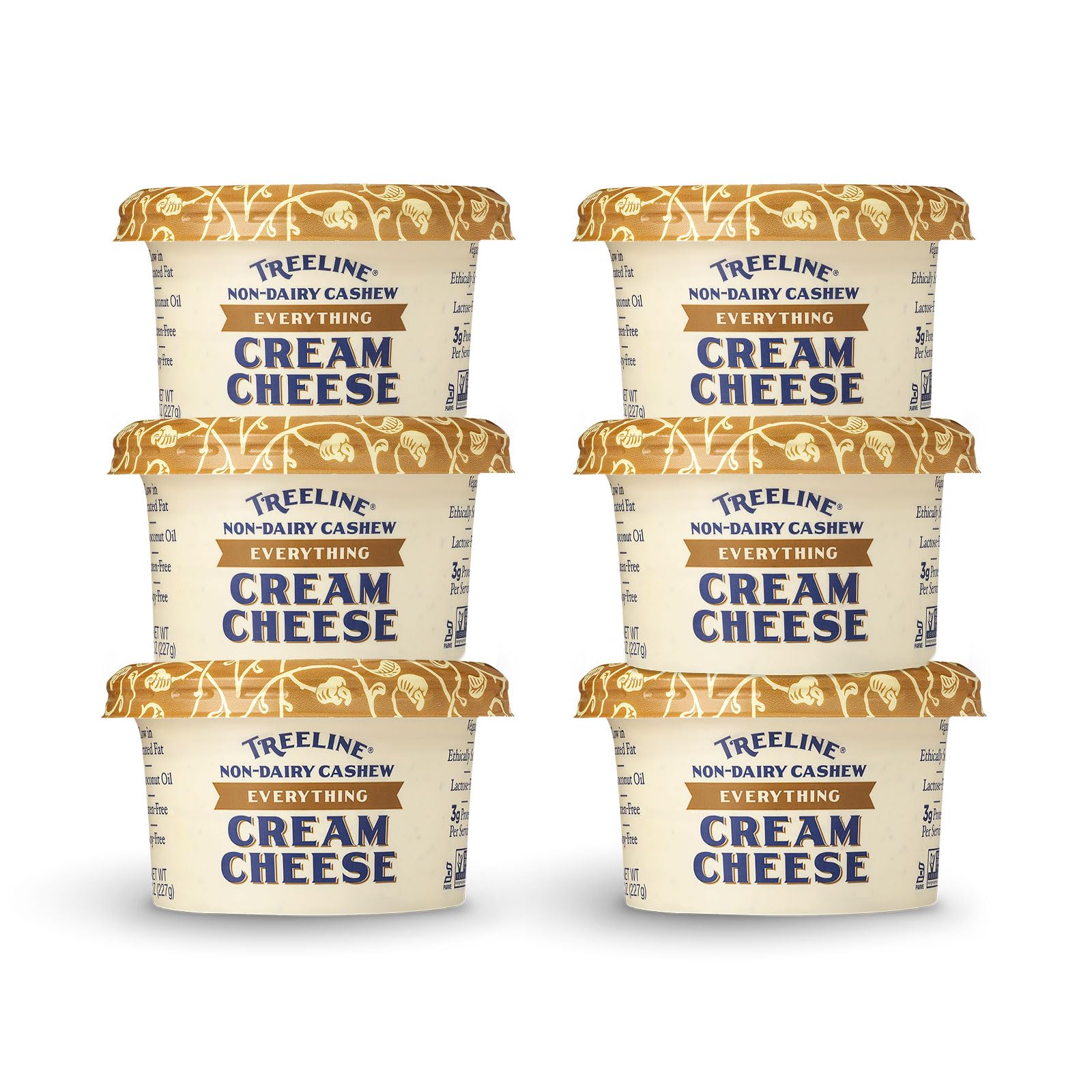 Amazon.com: Treeline Cheese - Vegan Dairy-Free Cream Cheese 8 oz, 6 ...