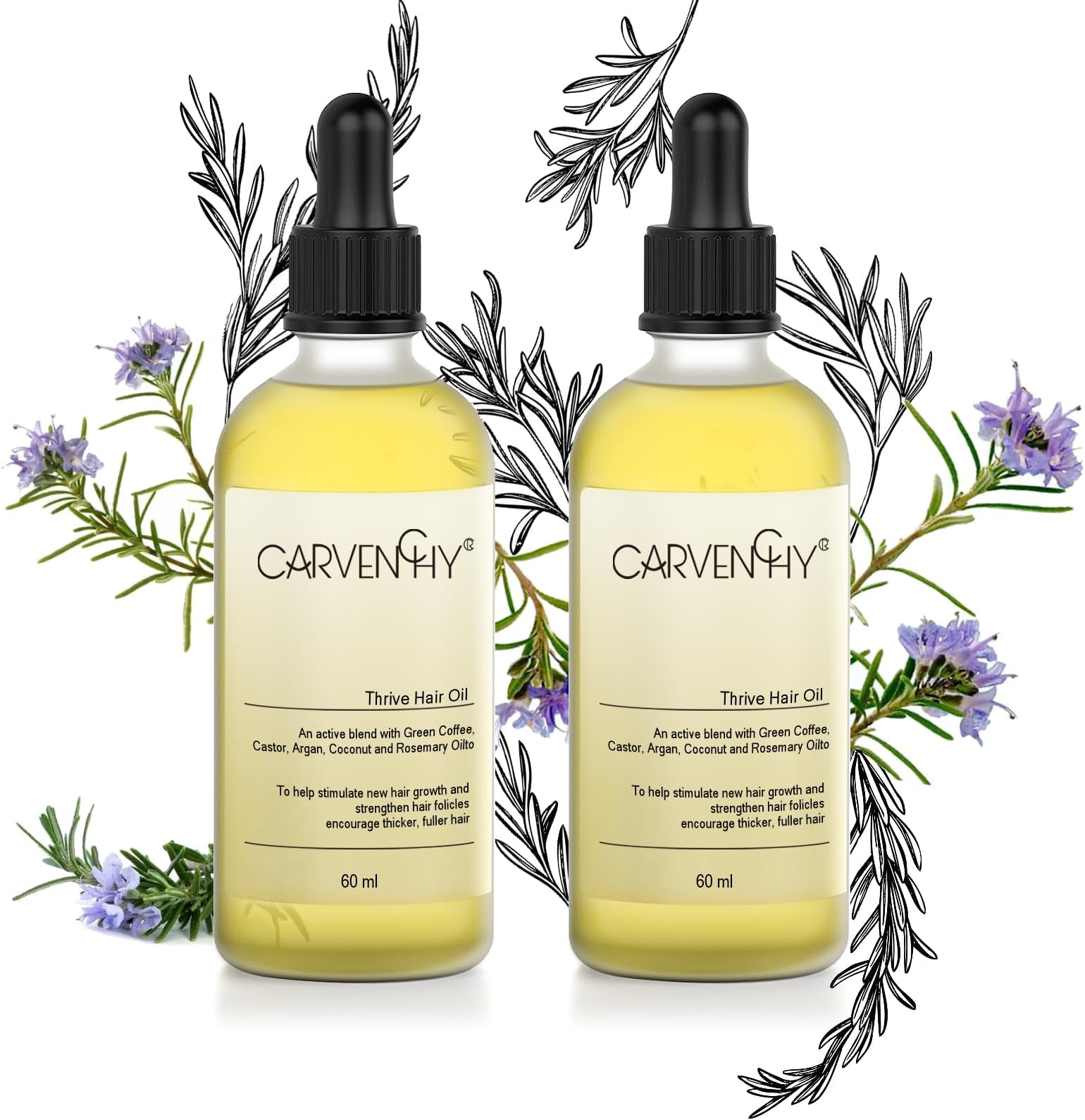 Amazon.com : Veganic Natural Hair Growth Oil, Veganic Hair Growth Oil ...