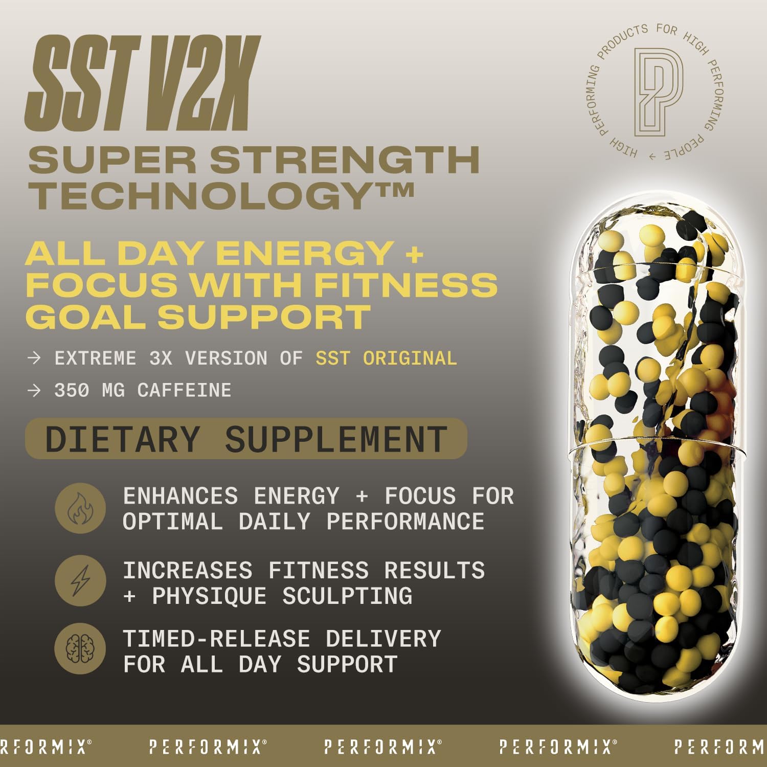 PERFORMIX – SST V3X – Pre entrenamiento – 350 mg de cafeína ...