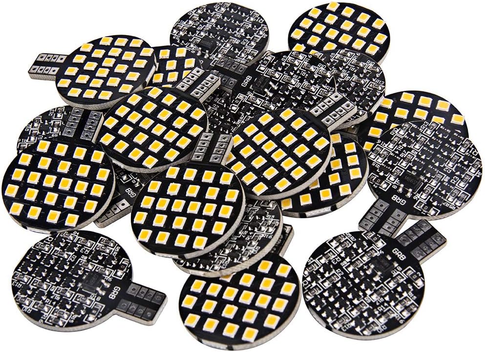 Amazon.com: GRB 20x Super Bright 921 194 T10 LED Bulb, Warm White 12V ...