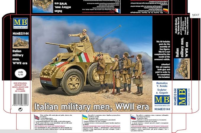 Masterbox 1:35 - Italian Military Men WWII : Amazon.co.uk: Toys & Games