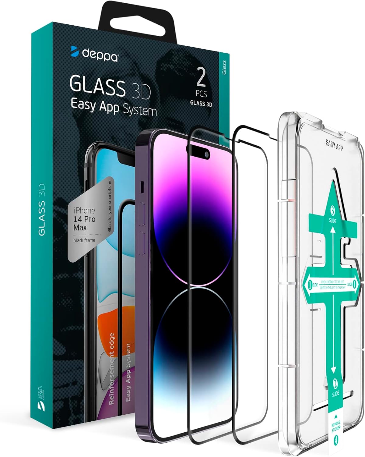 Amazon.com: Deppa [2 Pack Premium Screen Protector for iPhone 14 Pro ...