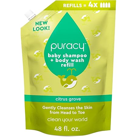 Amazon.com : Burt's Bees Baby Shampoo & Wash Refill, Tear Free Non ...
