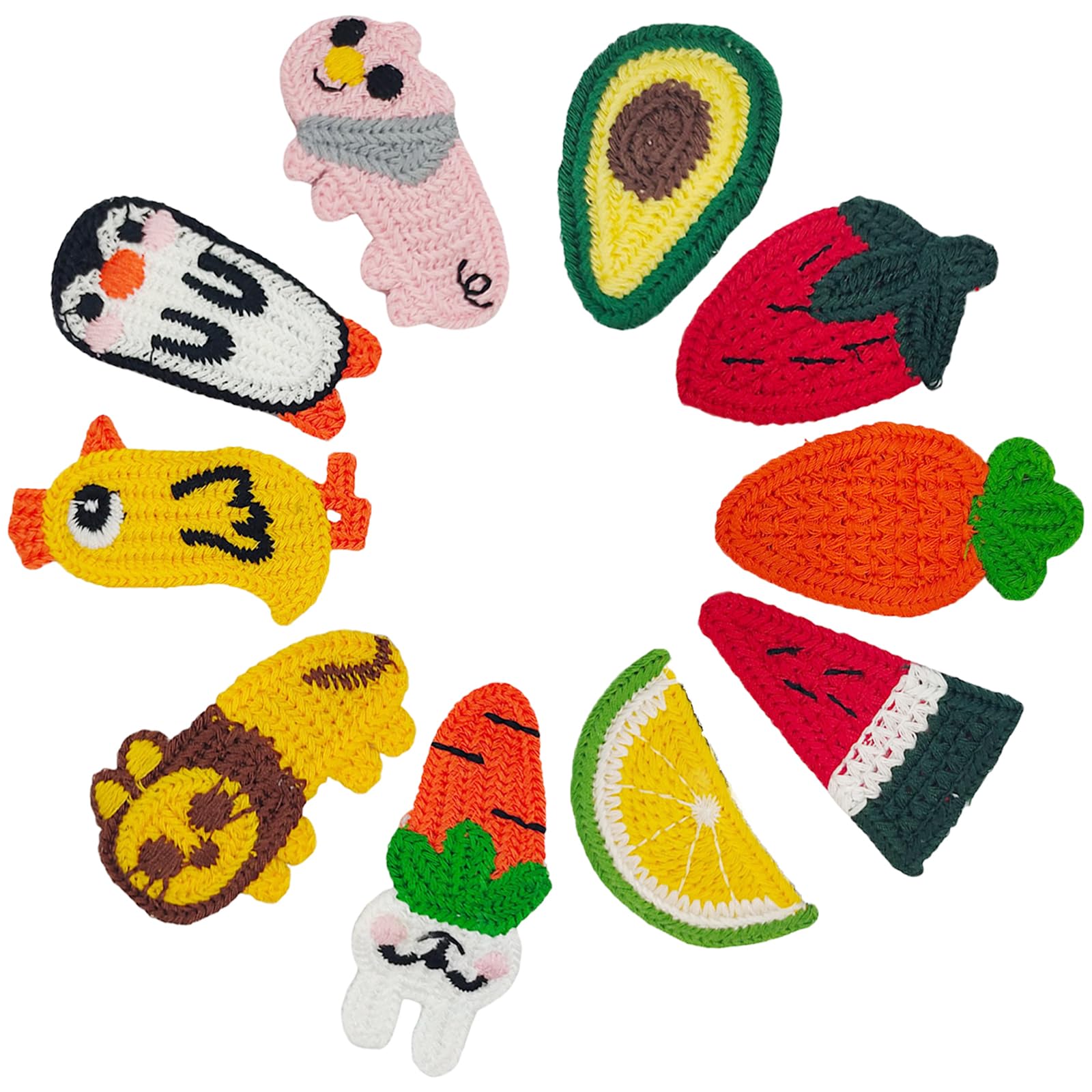 Amazon.com : Saisifen Knitted Hair Accessories for Girls 10 Pcs - Cute ...