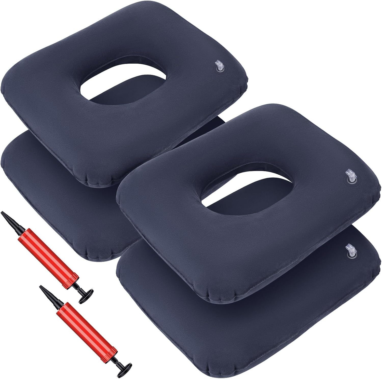 Amazon.com: Tinideya 4 Pcs Donut Cushion Inflatable Donut Pillow ...