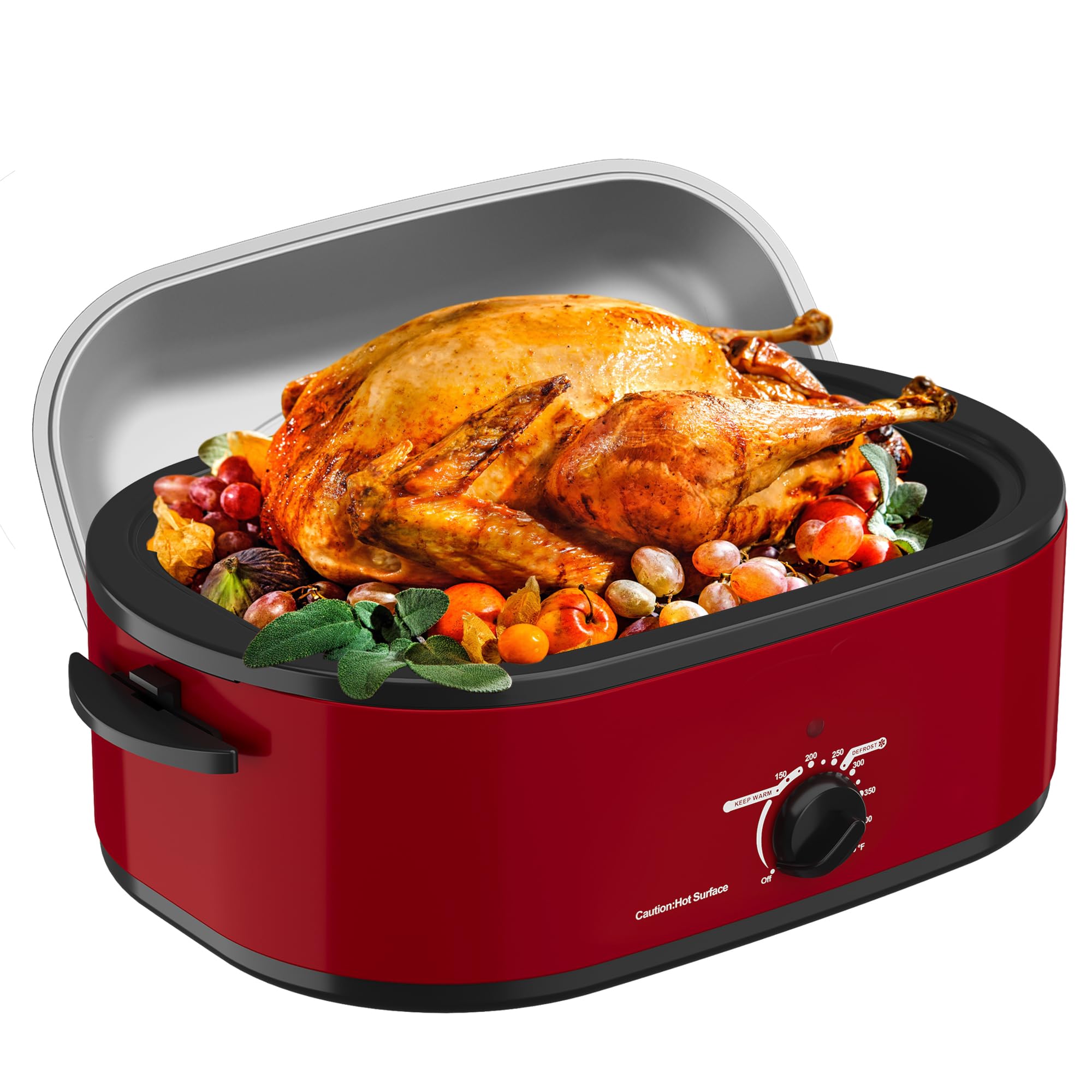 Amazon.com: 18 Quart Roaster Oven with Self-Basting Lid, Turkey Roaster ...