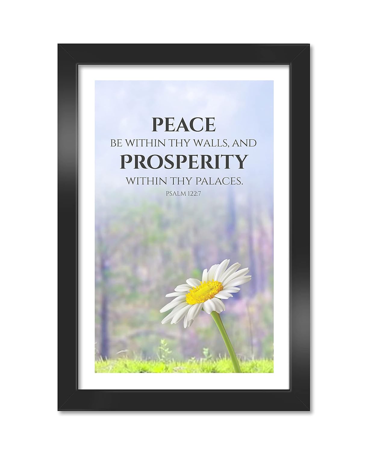 Elben Creatives Bible Verse Wall Frame: Peace be Within Thy Walls, and ...