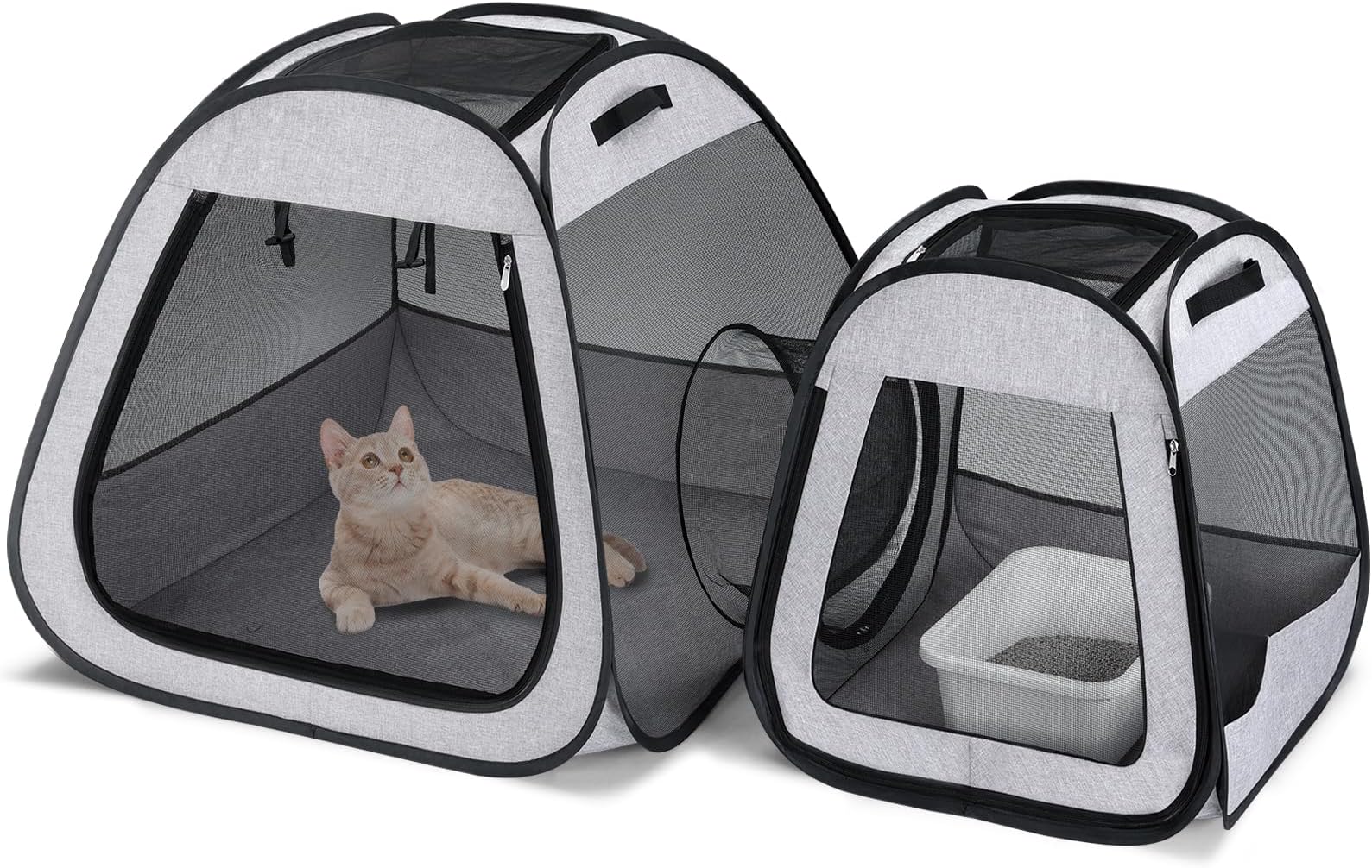 Amazon.com : YAVAYI Portable Cat Dog Playpen: Pet Playpen, Cat Houses ...