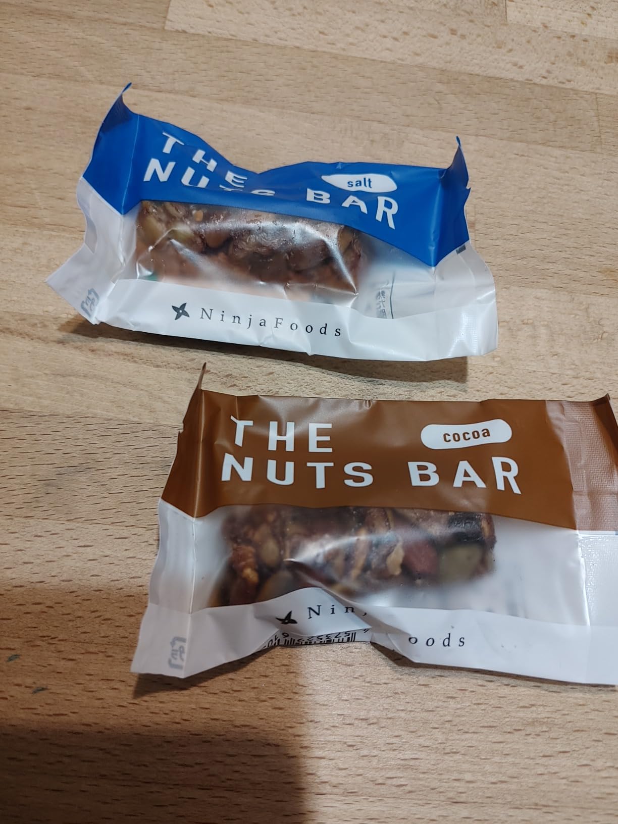 Amazon.co.jp: NinjaFoods 【14本セット_ココア味とナチュラル味】THE NUTS BAR ナッツバー ナチュラル ...