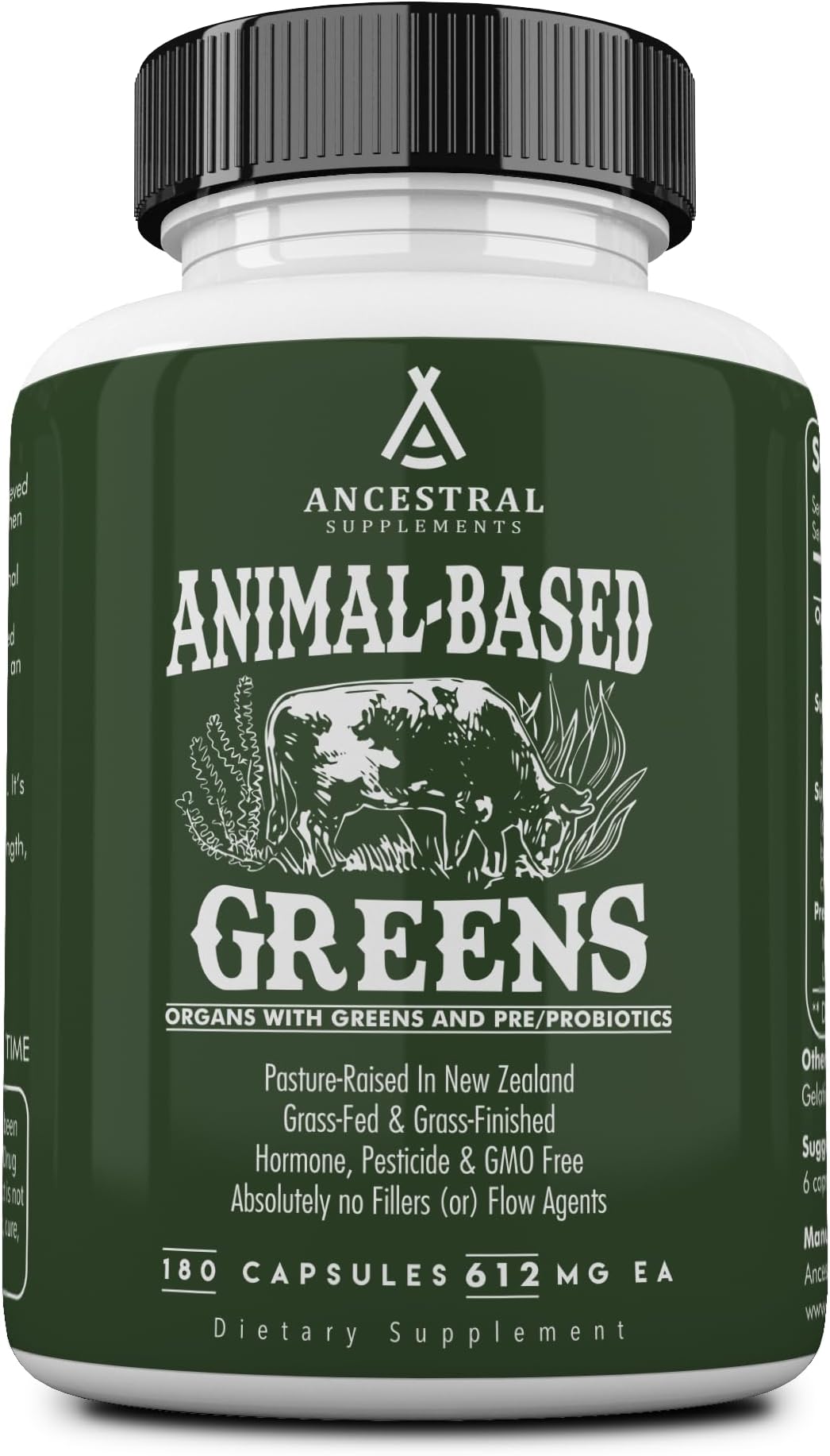 Amazon.com: Ancestral Supplements Greens Powder Capsules, Organic ...