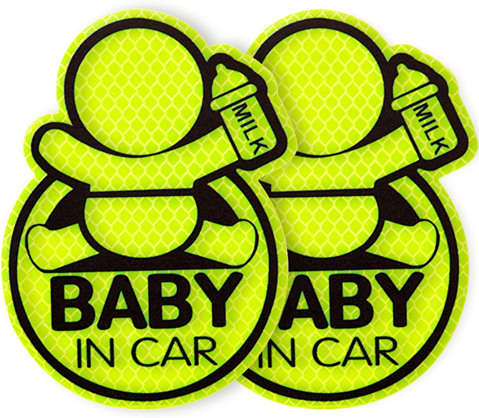 Amazon.com: 4 Piece Baby Board Sign Sticker for Car Baby in Car Decal ...