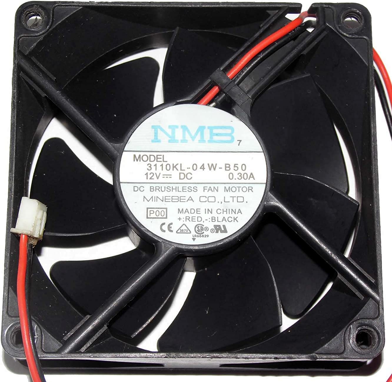 Amazon.com: 3110KL-04W-B50 Fans DC12V 0.30A 80×25mm Inverte Cooling Fan ...