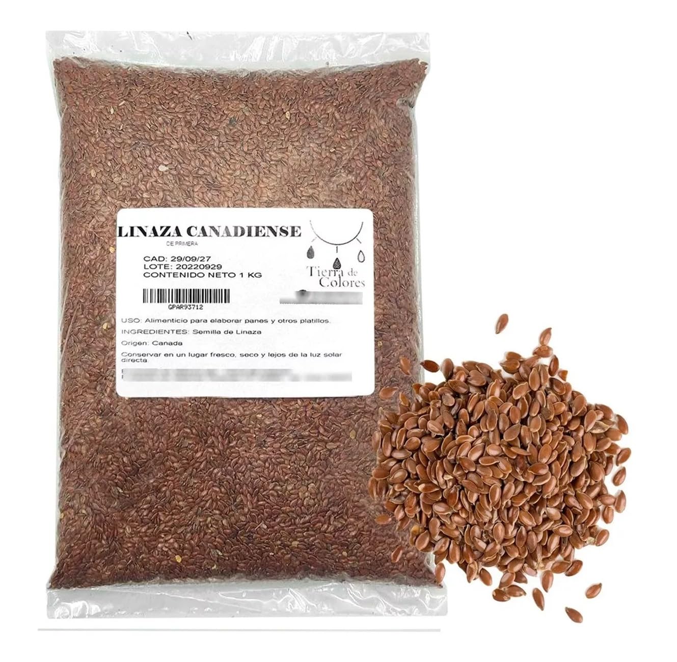 Linaza Canadiense 1 Kg de Semilla De Primera Lino Flax Seed - Tierra de ...