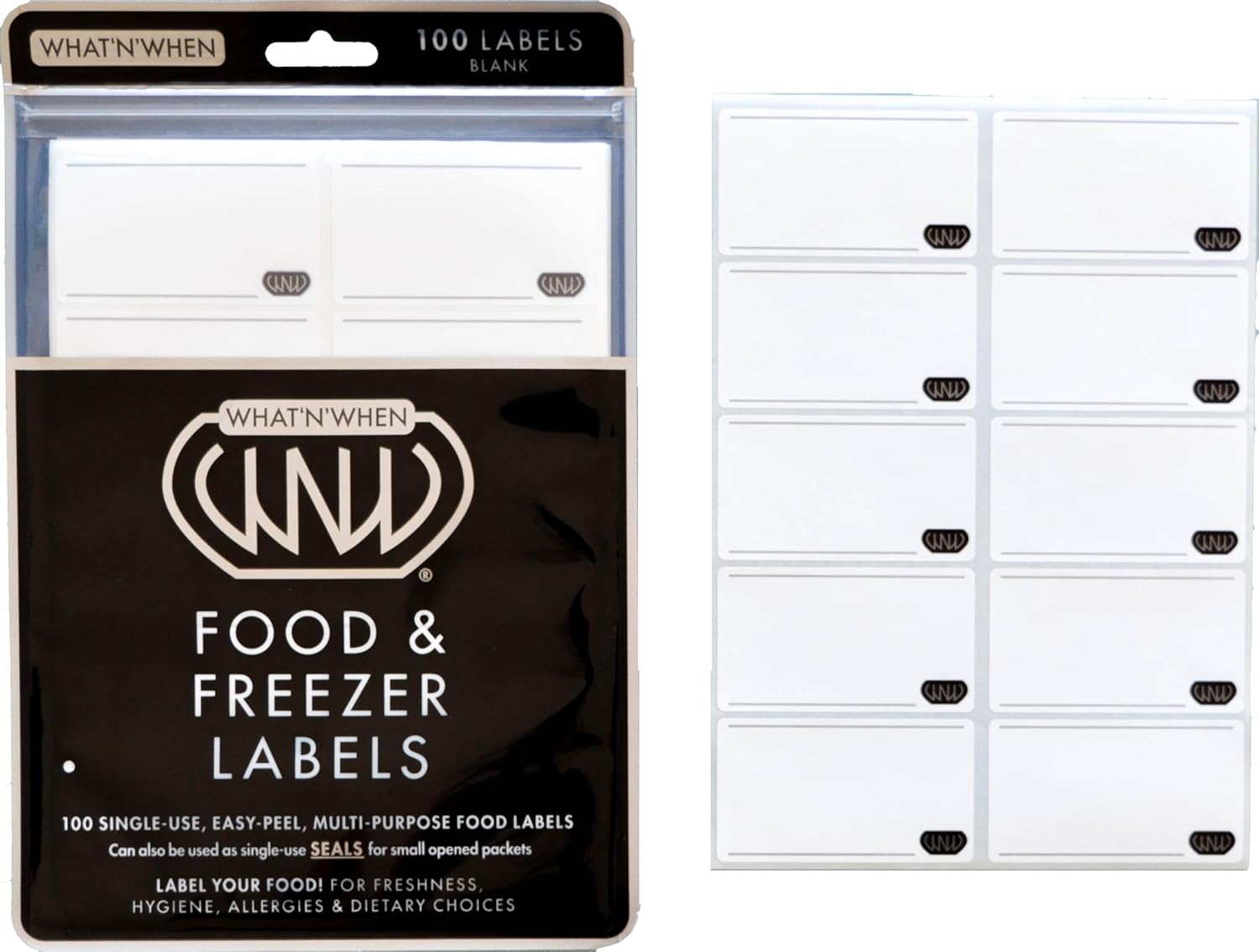 100x Blank Fridge, Freezer Labels Easy Peel Off – Frozen Food Labels ...