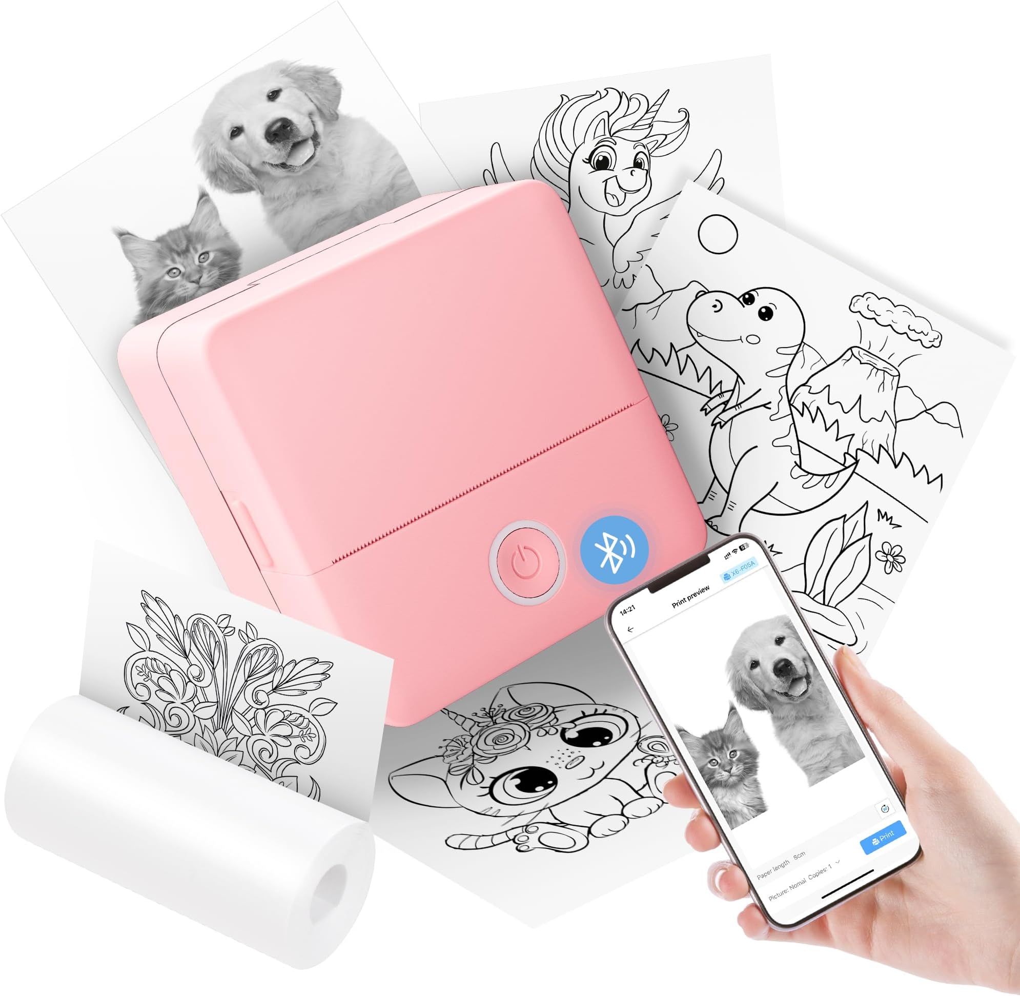 Amazon.com: Notebuddy Mini Sticker Printer Doodle Dash Portable Thermal ...