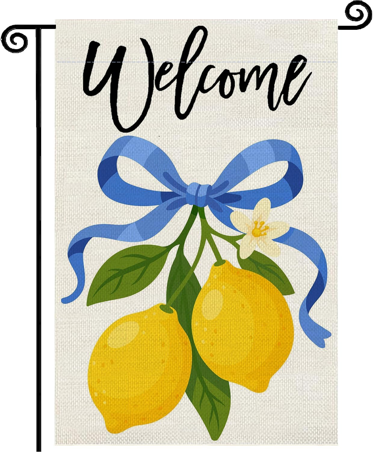 Amazon.com : Lemon Welcome Garden Flag 12x18 Double Sided, Summer ...