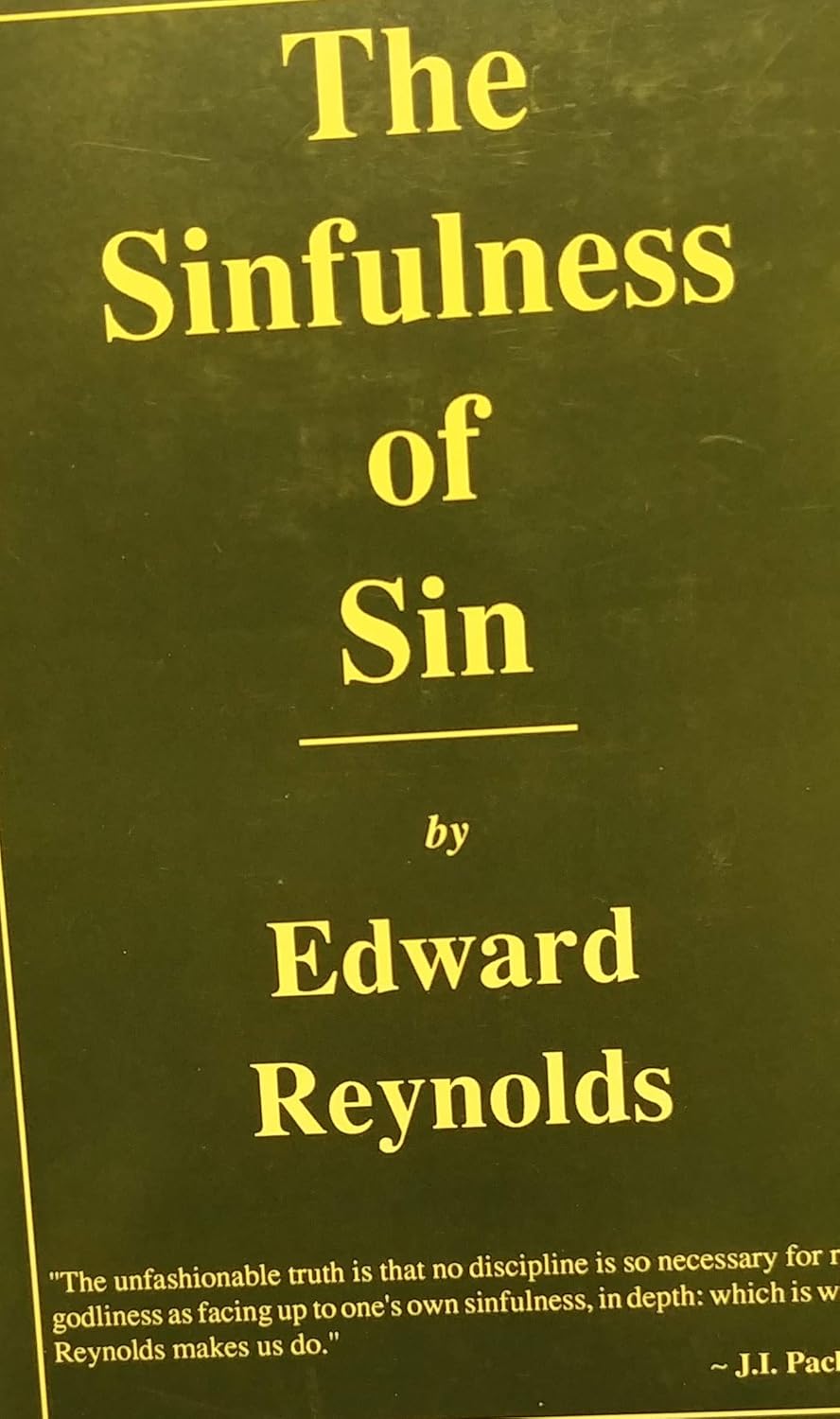 The Sinfulness of Sin: Reynolds, Edward: 9781877611445: Amazon.com: Books