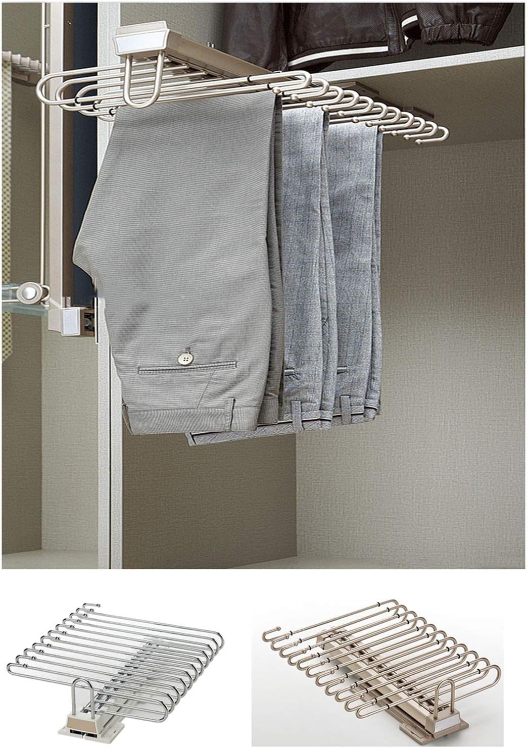 Amazon.co.jp: Trouser Rack Pull Out Pant Hangers S Type Pull Out ...