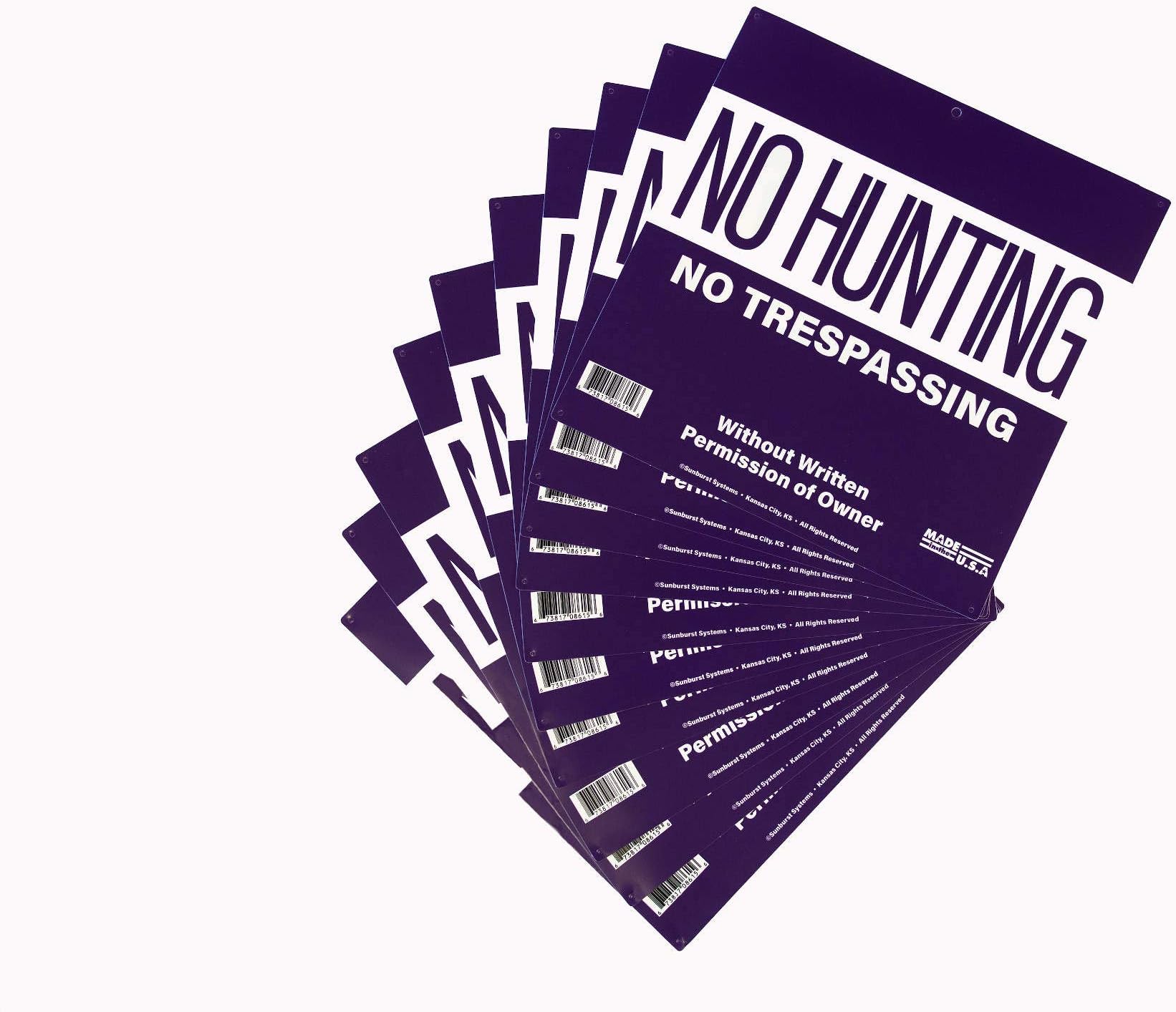 Amazon.com: SmartSign "Posted Private Property - Hunting Fishing ...