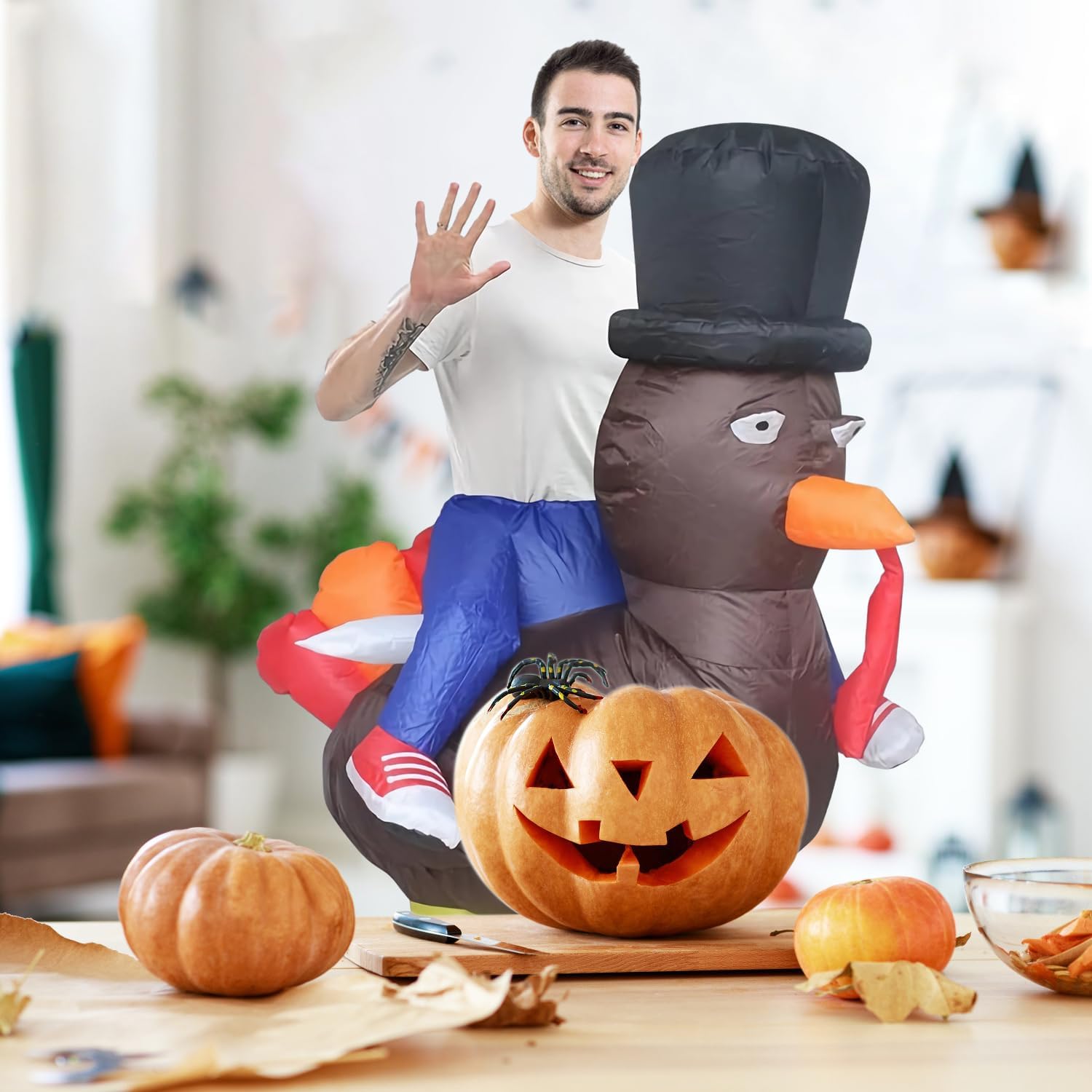 Inflatable Fancy Dress Costume Halloween Funny Blow Up Animal Costume ...