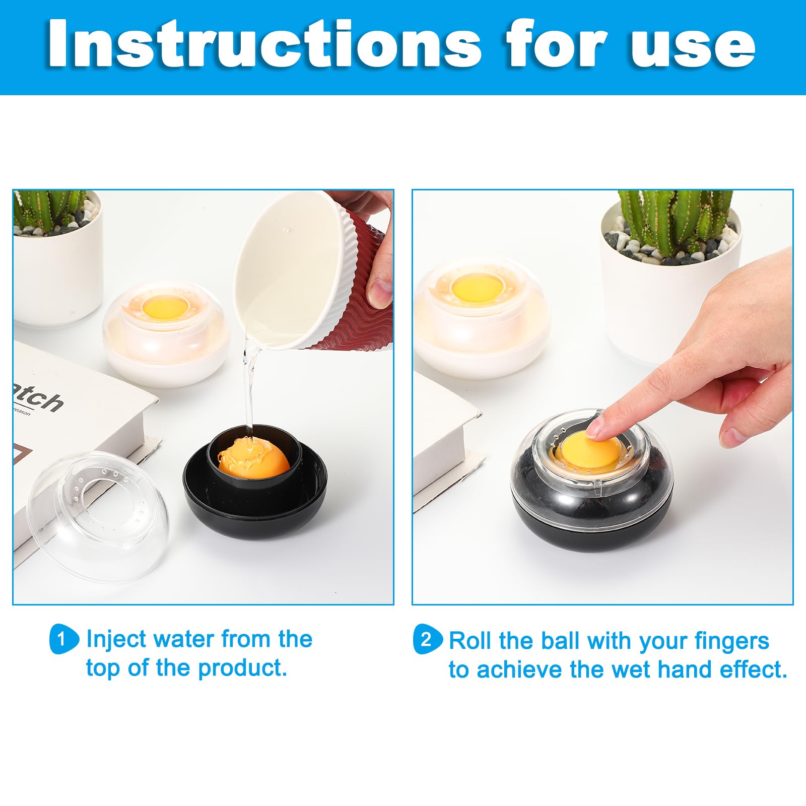 PATIKIL 3 Inch Dia Finger Wet Sponge, 4 Piece Finger Damper for Bank ...