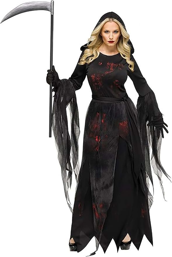 Amazon.com: Fun World Women's Soulless Reaper Costume Small/Medium ...