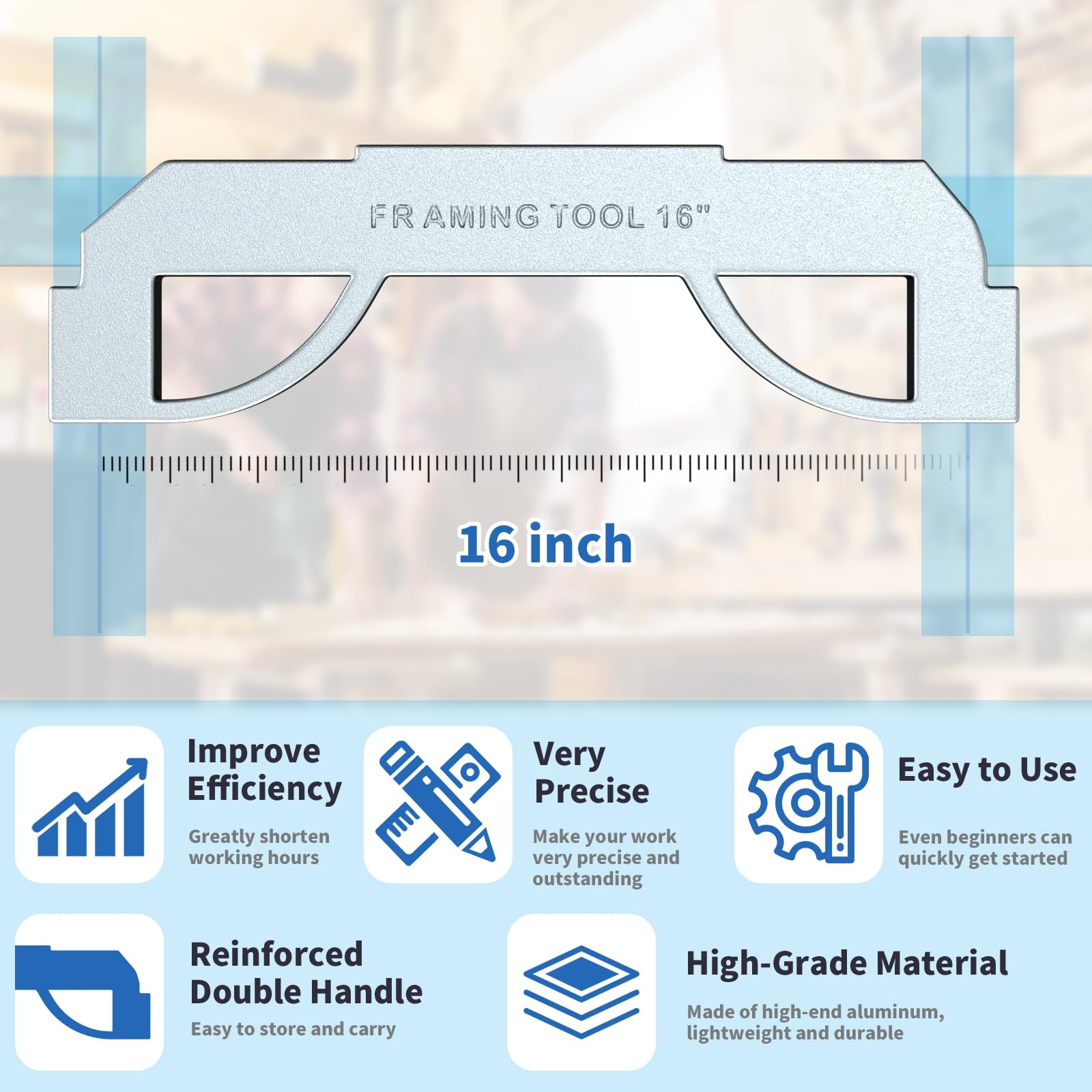 Snapklik.com : Framing Tools, 16 On-Center Stud Layout Tool, Premium ...