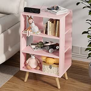 Amazon.com: Aenuert Night Stand, Pink Kids Nightstand, Modern End Table ...