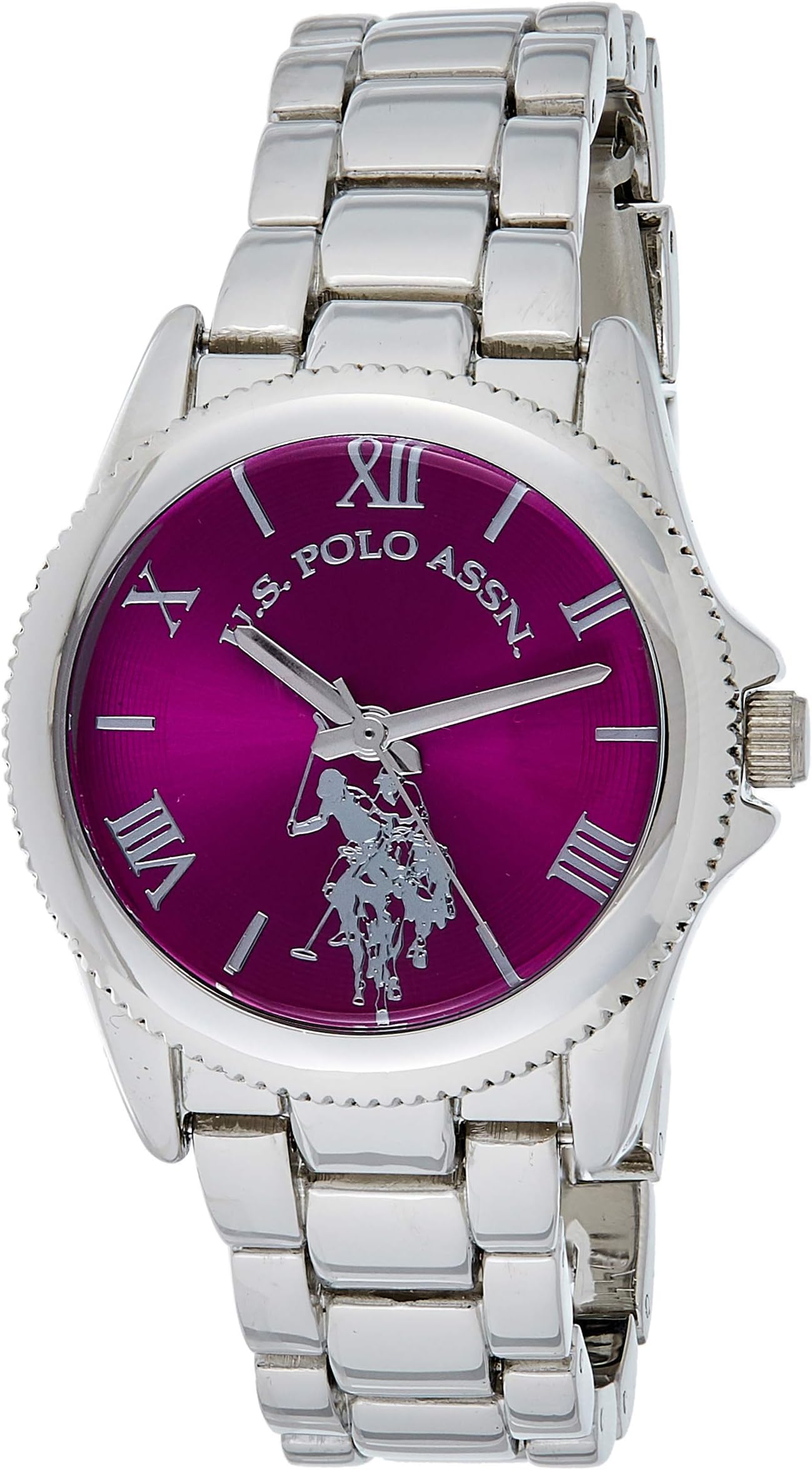 U.S. POLO ASSN. Women's Quartz Watch, Analog Display and Gold Plated ...