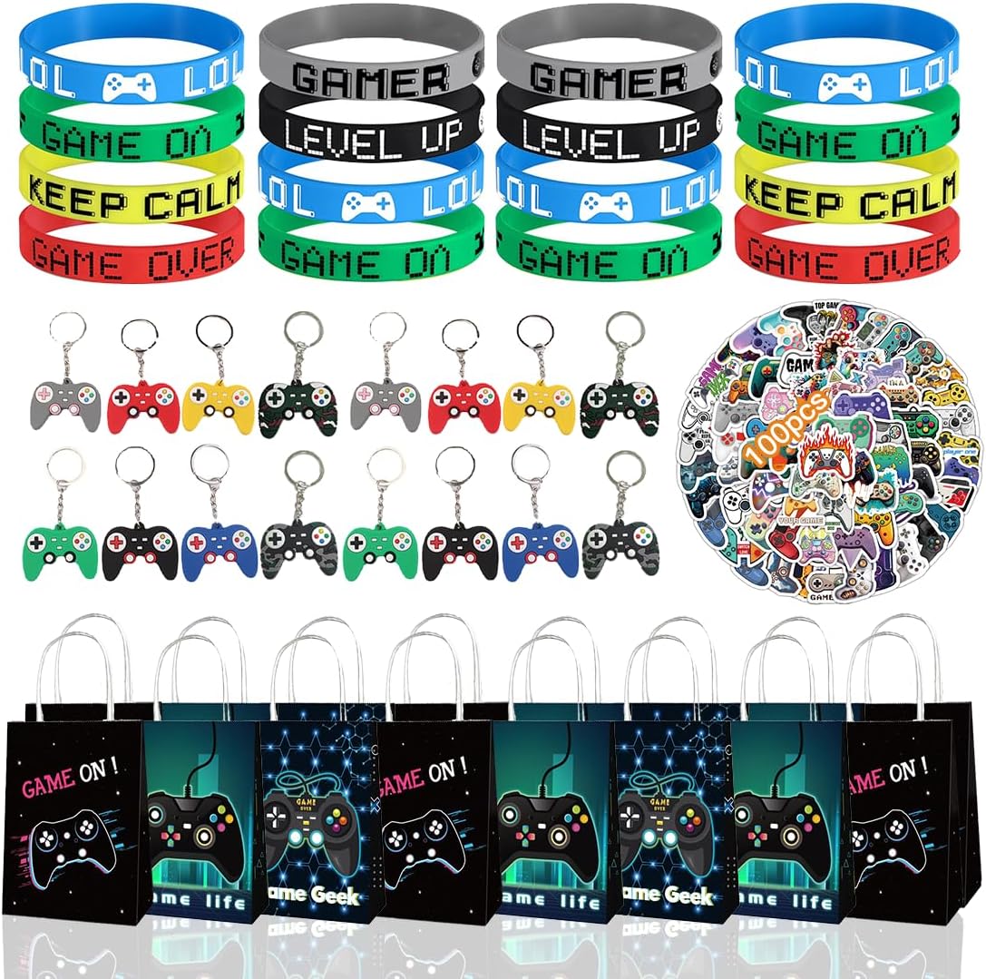 Amazon.com: Zentoy 148 Pcs Video Game Party Favors, Including Gift Bags ...