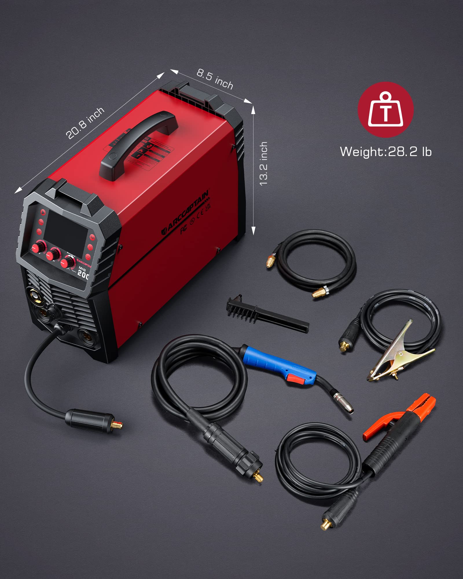 ARCCAPTAIN MIG Welder, 200Amp...B0B1TGZ8XN | Encarguelo.com