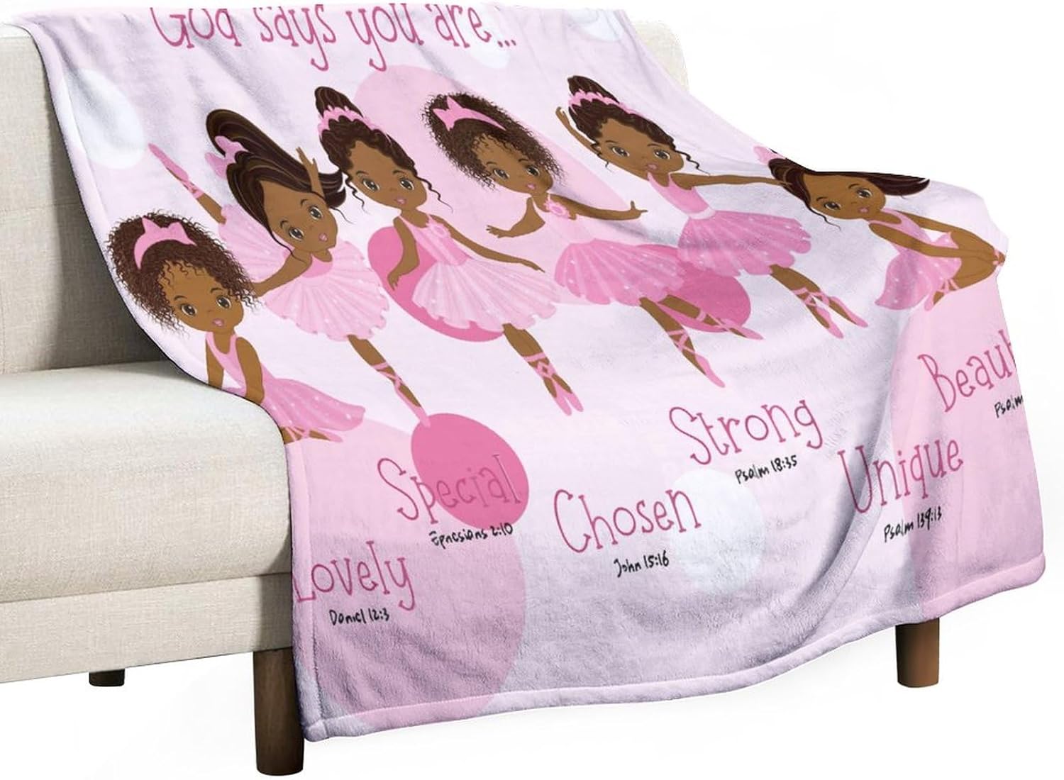 Amazon.com: Yearn Jear Black Girl Blanket for Girls Kids Toddler ...