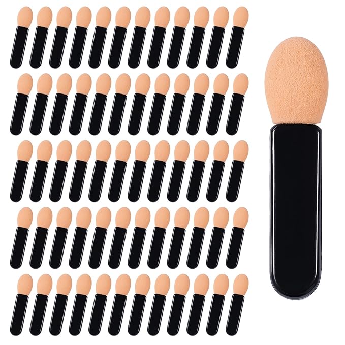 Amazon.com: 150pcs Eyeshadow Applicators Sponge Tip Small Disposable ...