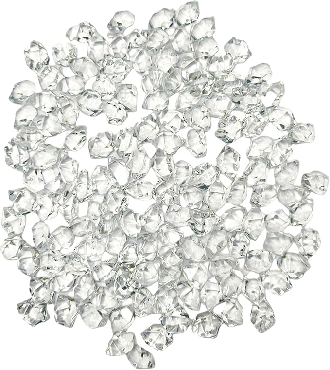 Amazon.com: Featuman 400 Pcs Clear Acrylic Diamonds Plastic Jewels ...