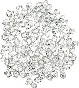 Amazon.com: Featuman 400 Pcs Clear Acrylic Diamonds Plastic Jewels ...