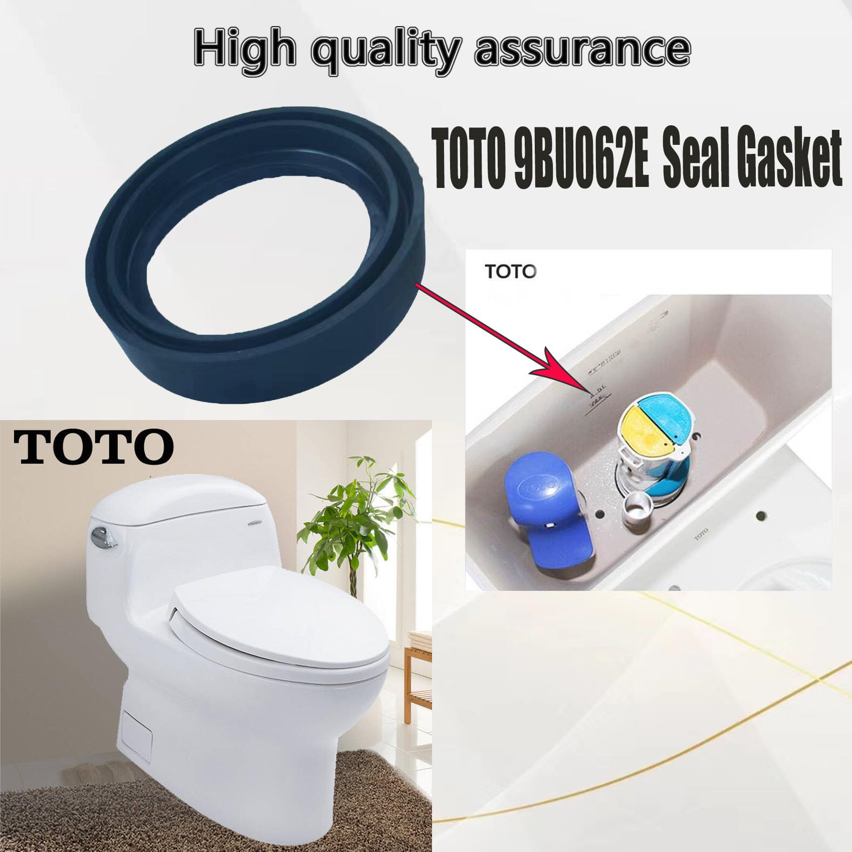 Snapklik.com : Toilet Flush Valve Gasket Rubber Seal Gasket For TOTO ...