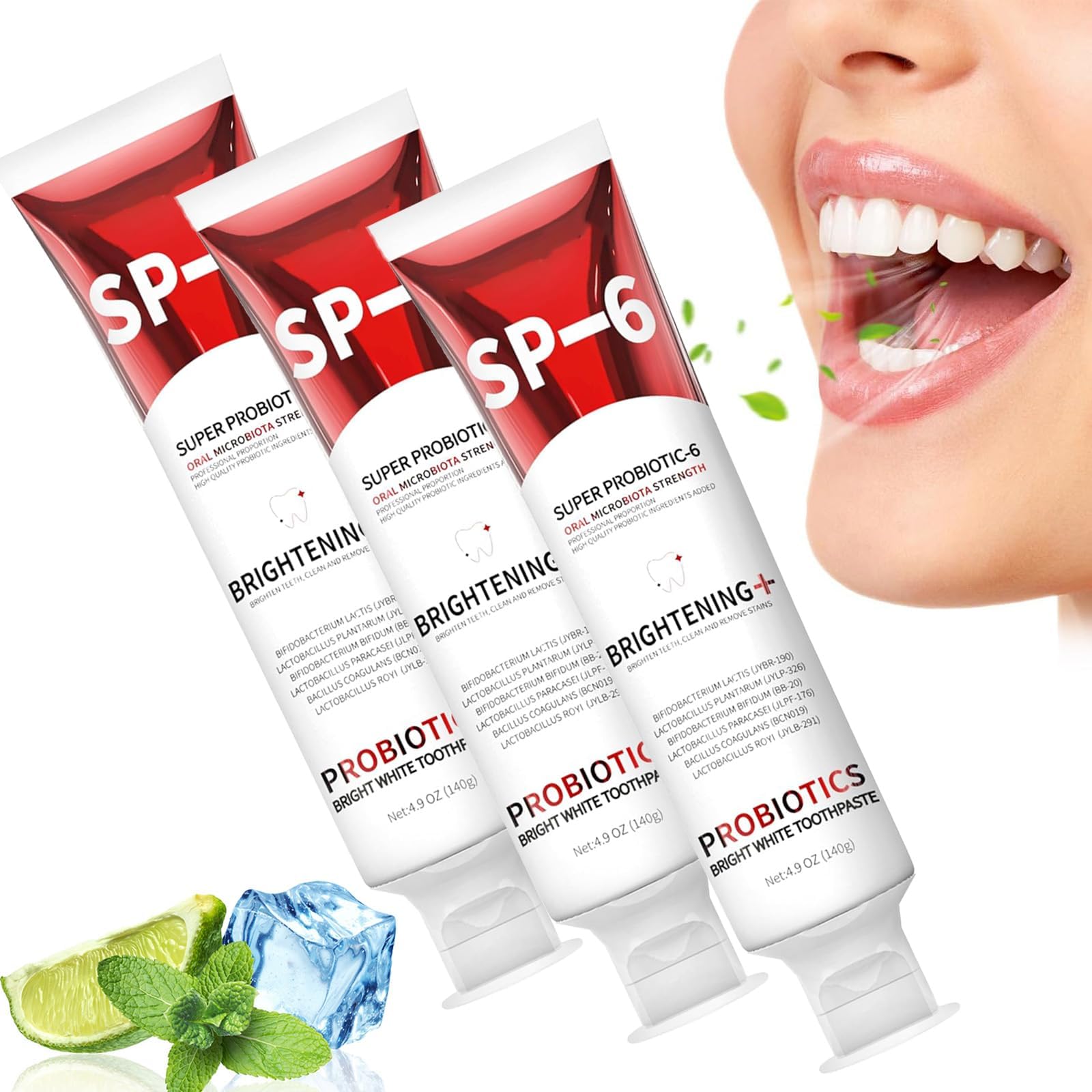Amazon.com : 2Pcs Sp-4 Probiotic Toothpaste, Fresh Breath, Stain ...